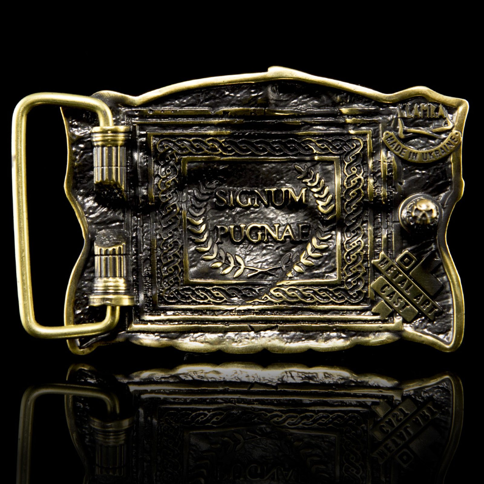 GLADIATOR, belt buckle, brass Wulflund