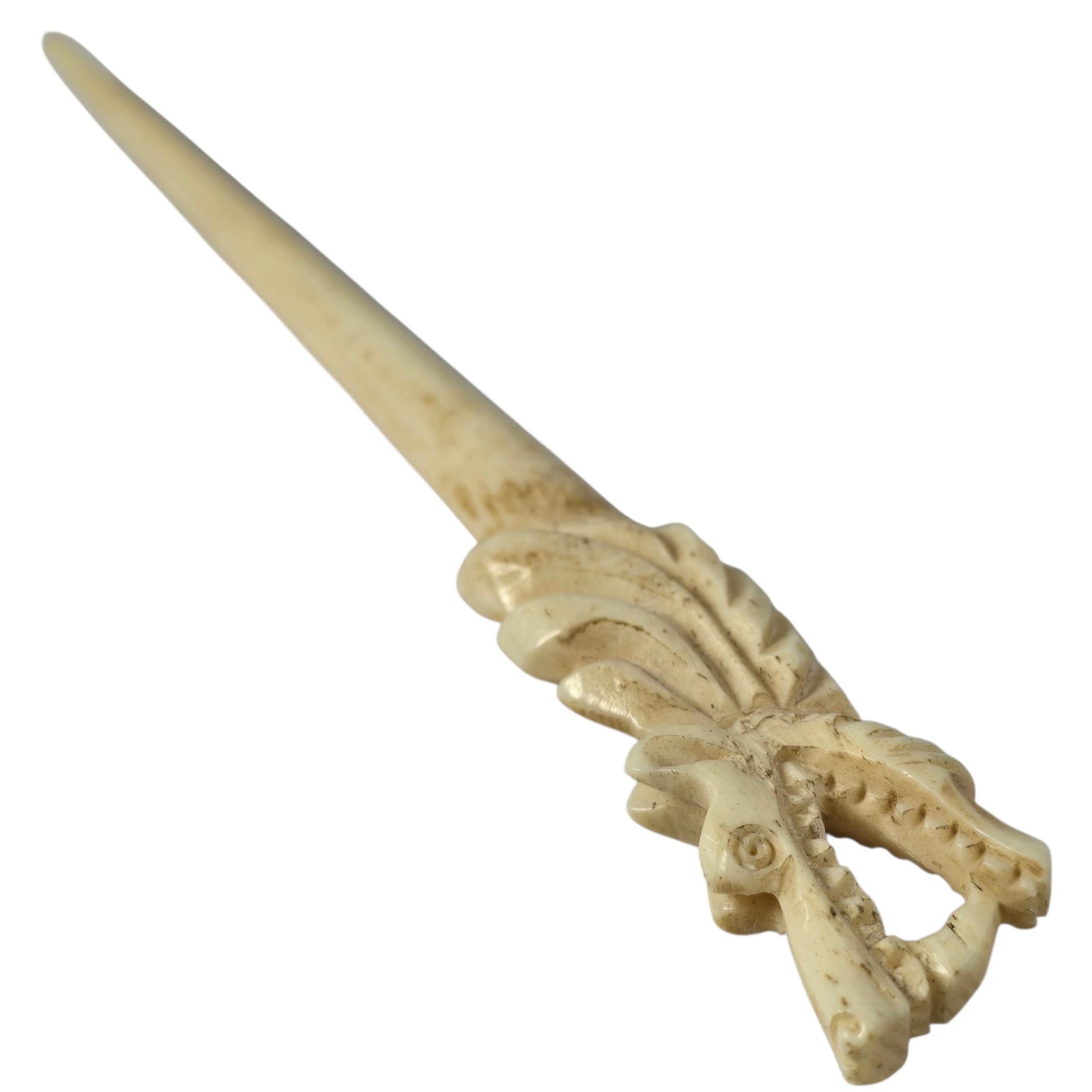 Viking bone pin - dragon Wulflund
