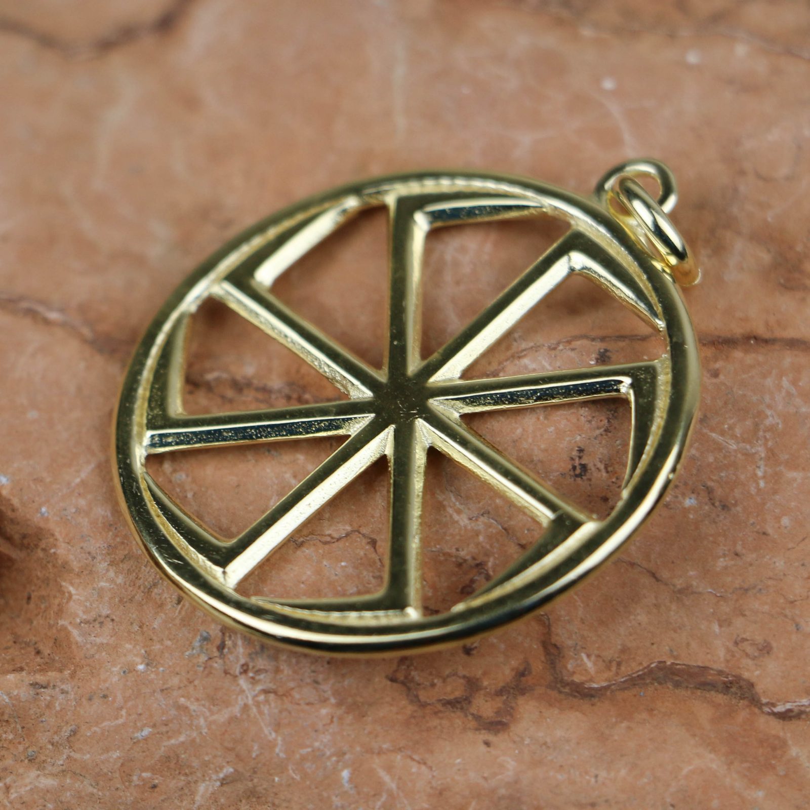 KOLOVRAT Slavic Pendant Gold Plated Wulflund