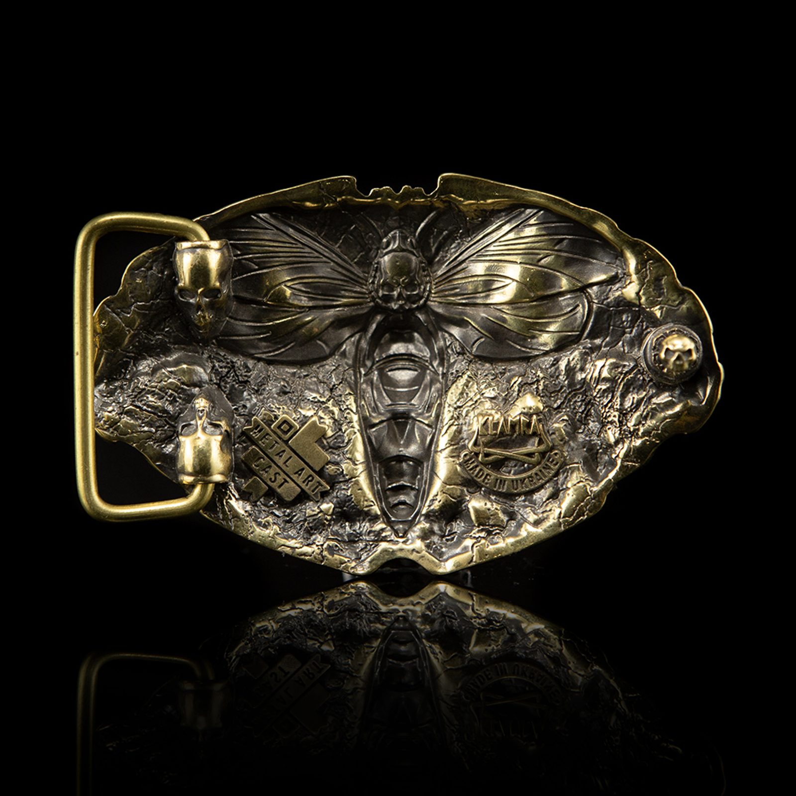 CERBERUS, belt buckle, brass Wulflund