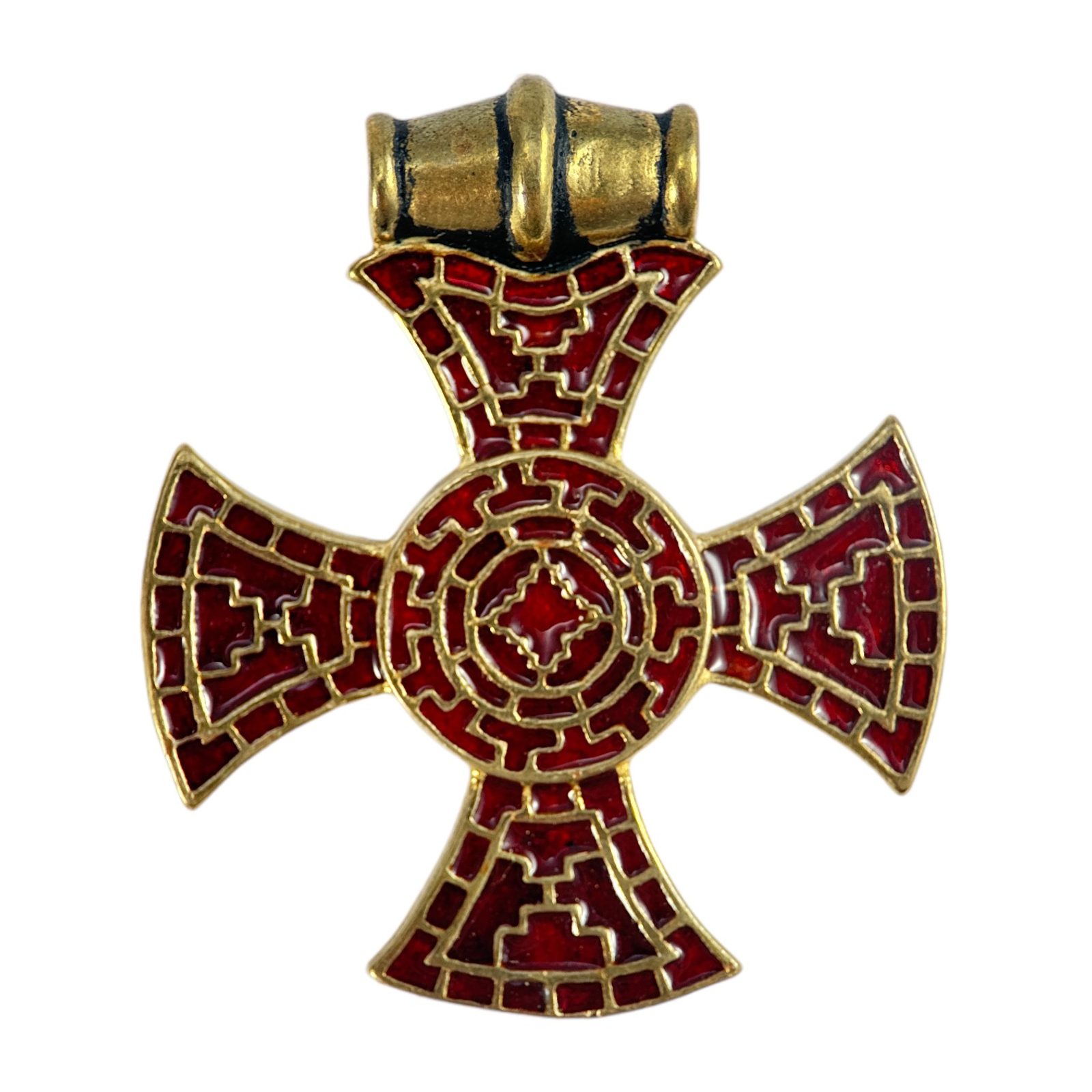 ANGLO-Saxon Cross, Ixworth, England - pendant, gold Wulflund