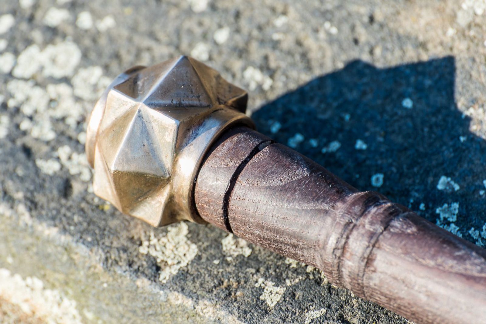 BULAWA, bronze mace with wooden shaft Wulflund