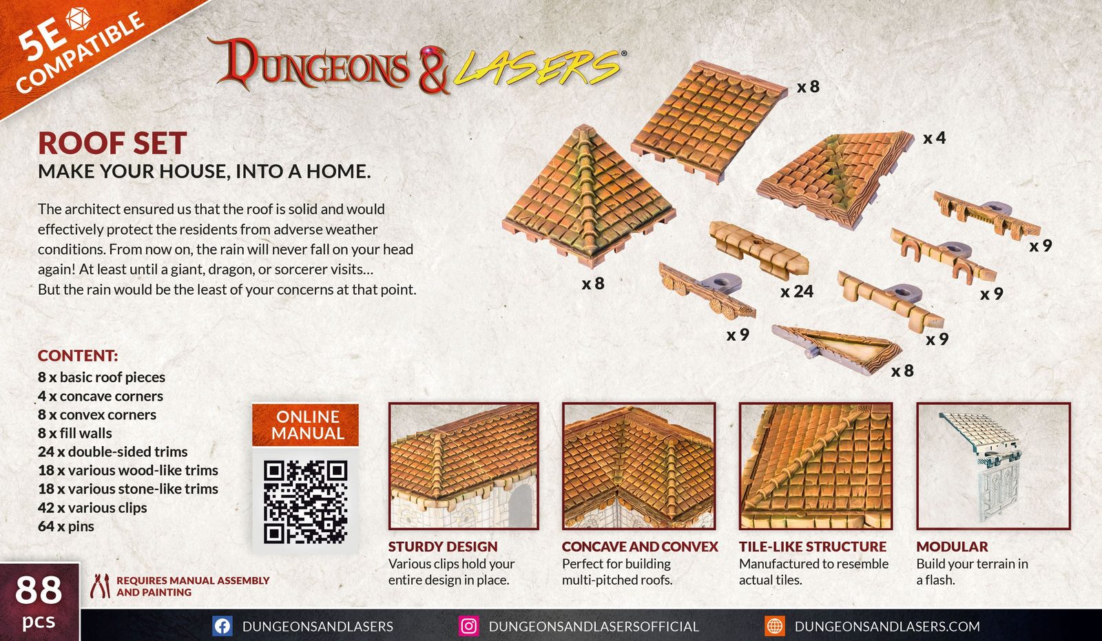 Dungeons & Lasers: Roof set Nous faisons revivre l'histoire