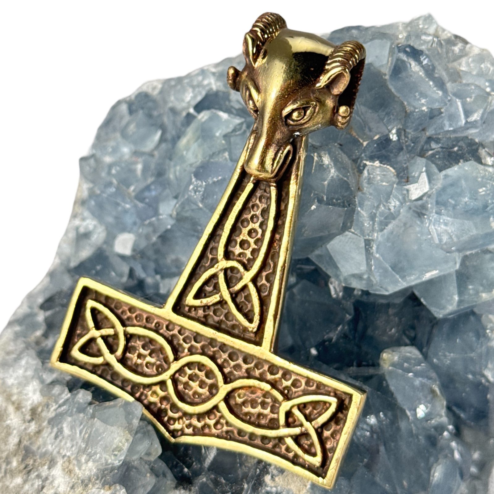 RAM HEAD BRONZE THOR HAMMER Wulflund