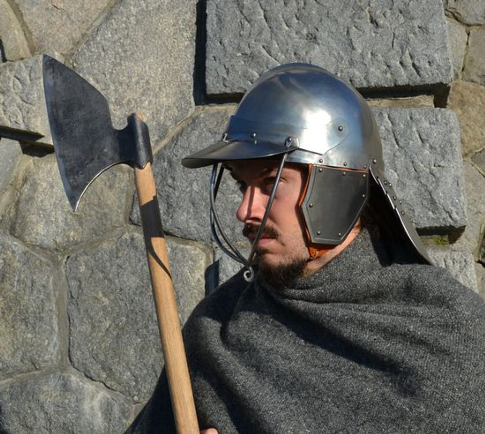 Irish Gallowglass Axe, forged replica, 16th Century Wulflund