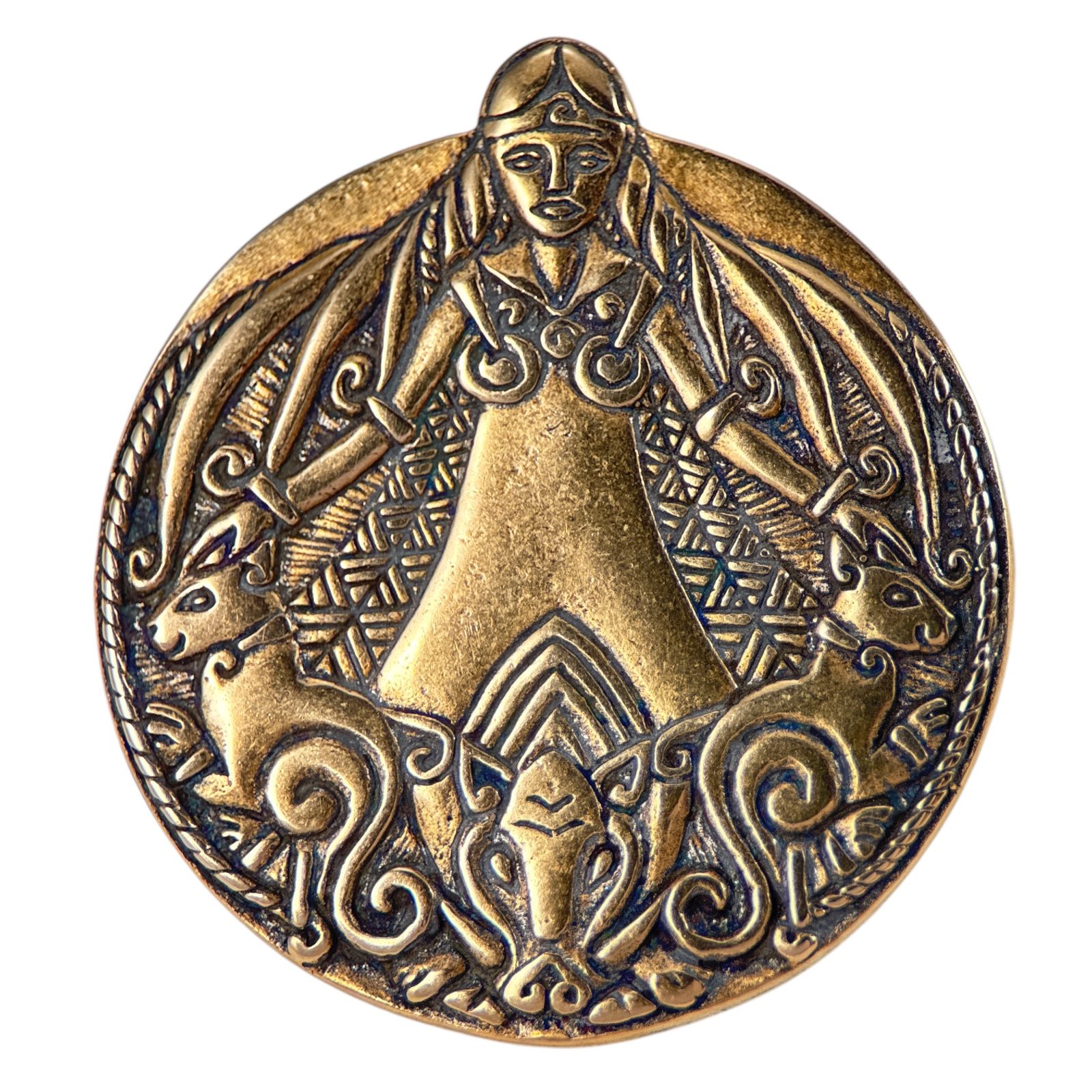 FREYA Viking amulet bronze Wulflund