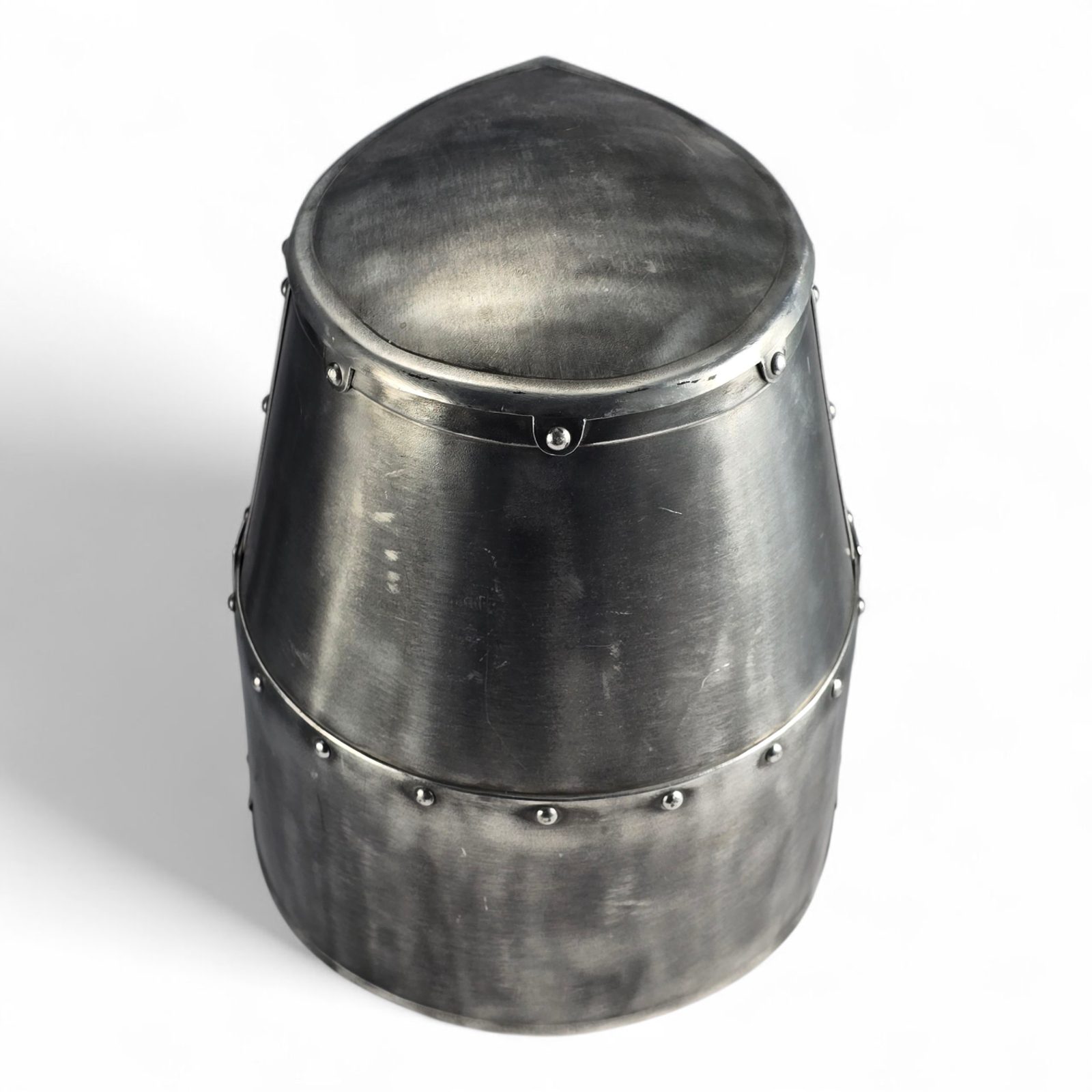 Medieval Great Helmet, aluminium - for filming purposes Wulflund