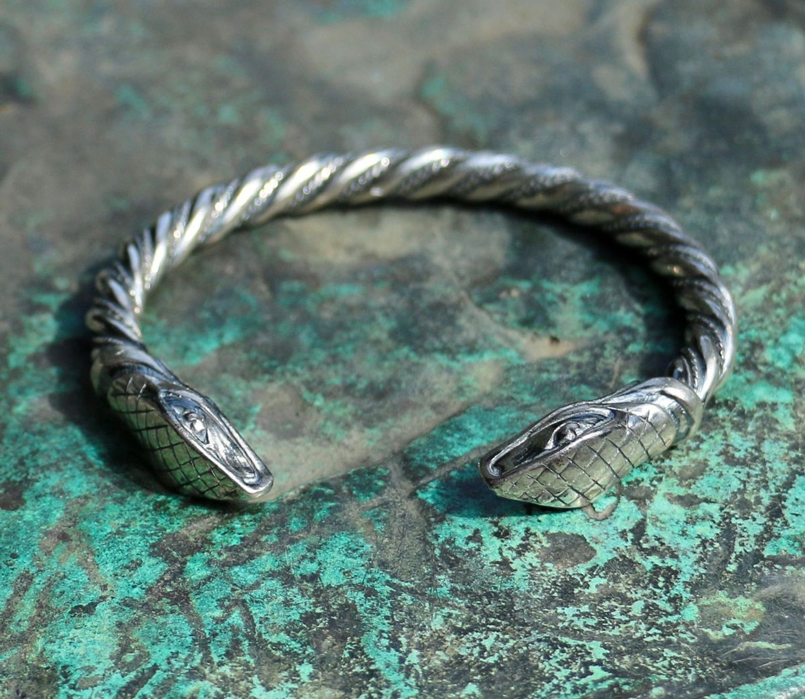 JORMUNGANDR Midgard Serpent bracelet sterling silver