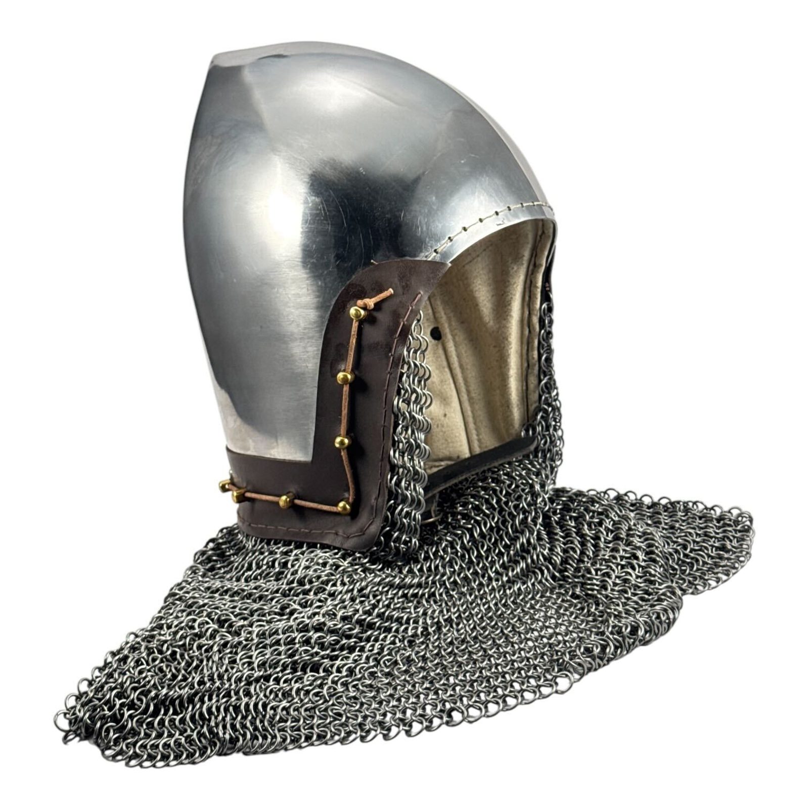 Bascinet Helmet with Aventail, 2 mm steel Wulflund