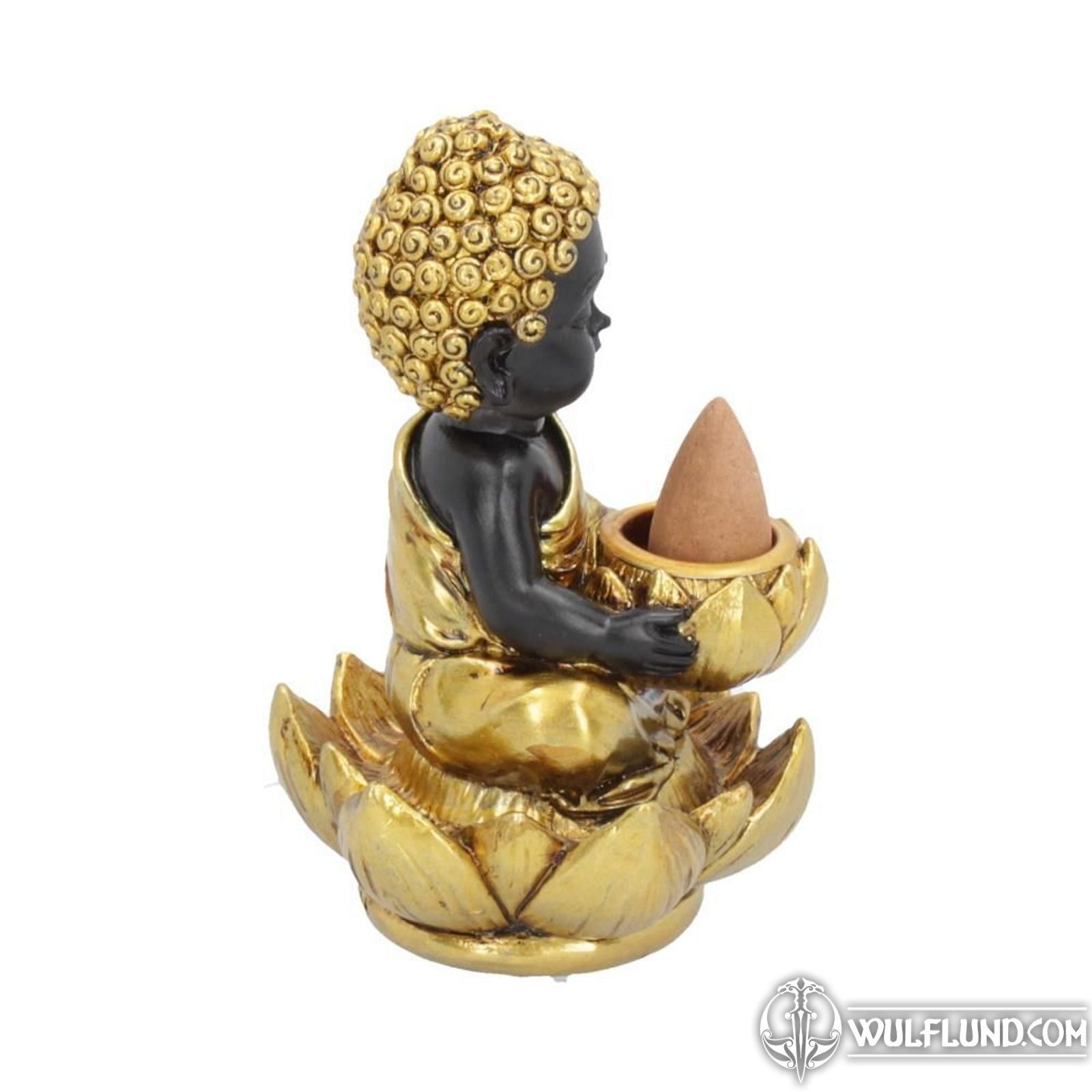 Baby Buddha Backflow Incense Burner 10.3cm Reed Diffusers Aromatherapy ...