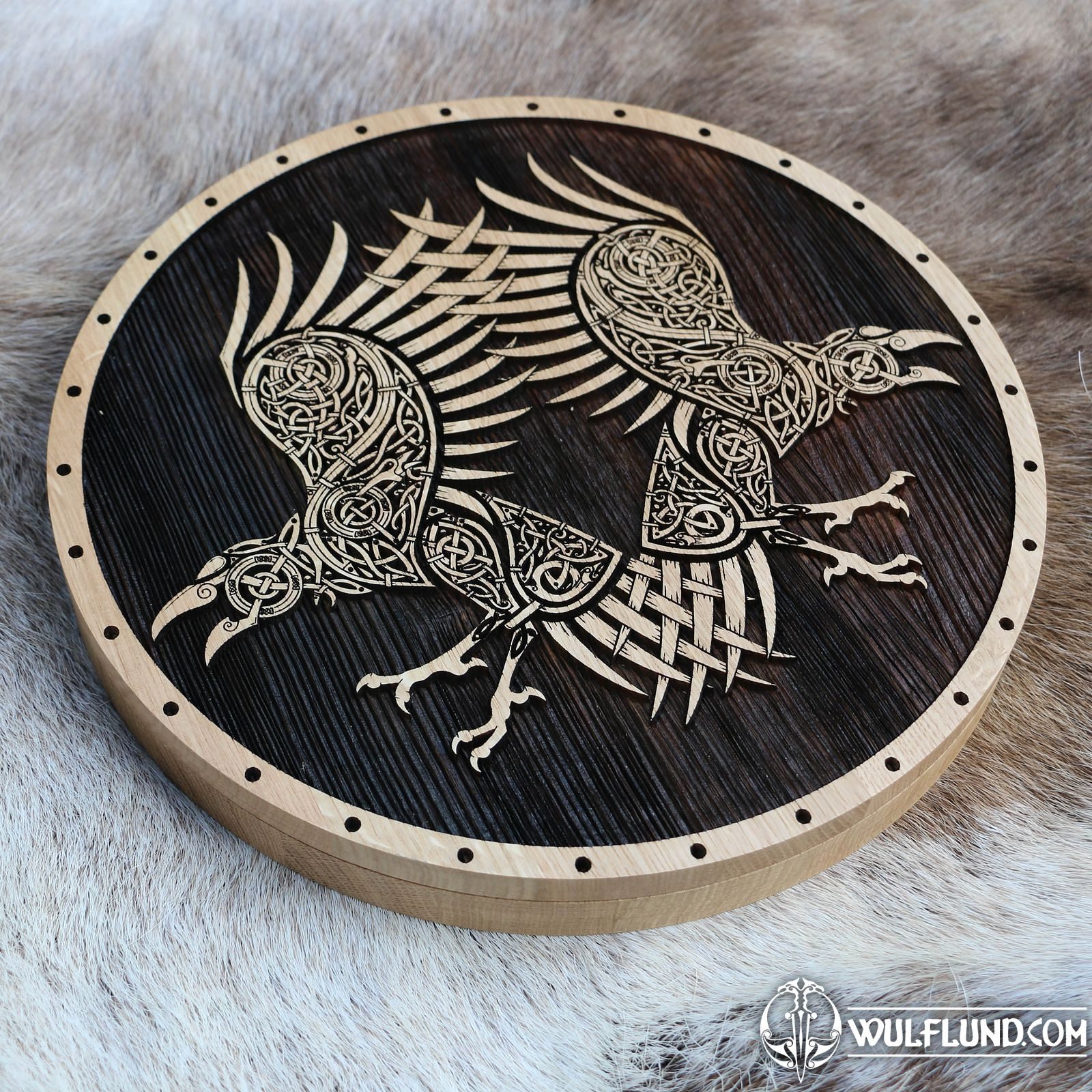 HUGINN and MUNINN - WOODEN RUNES FUTHARK SET Kadlus Runes Magic, Home ...