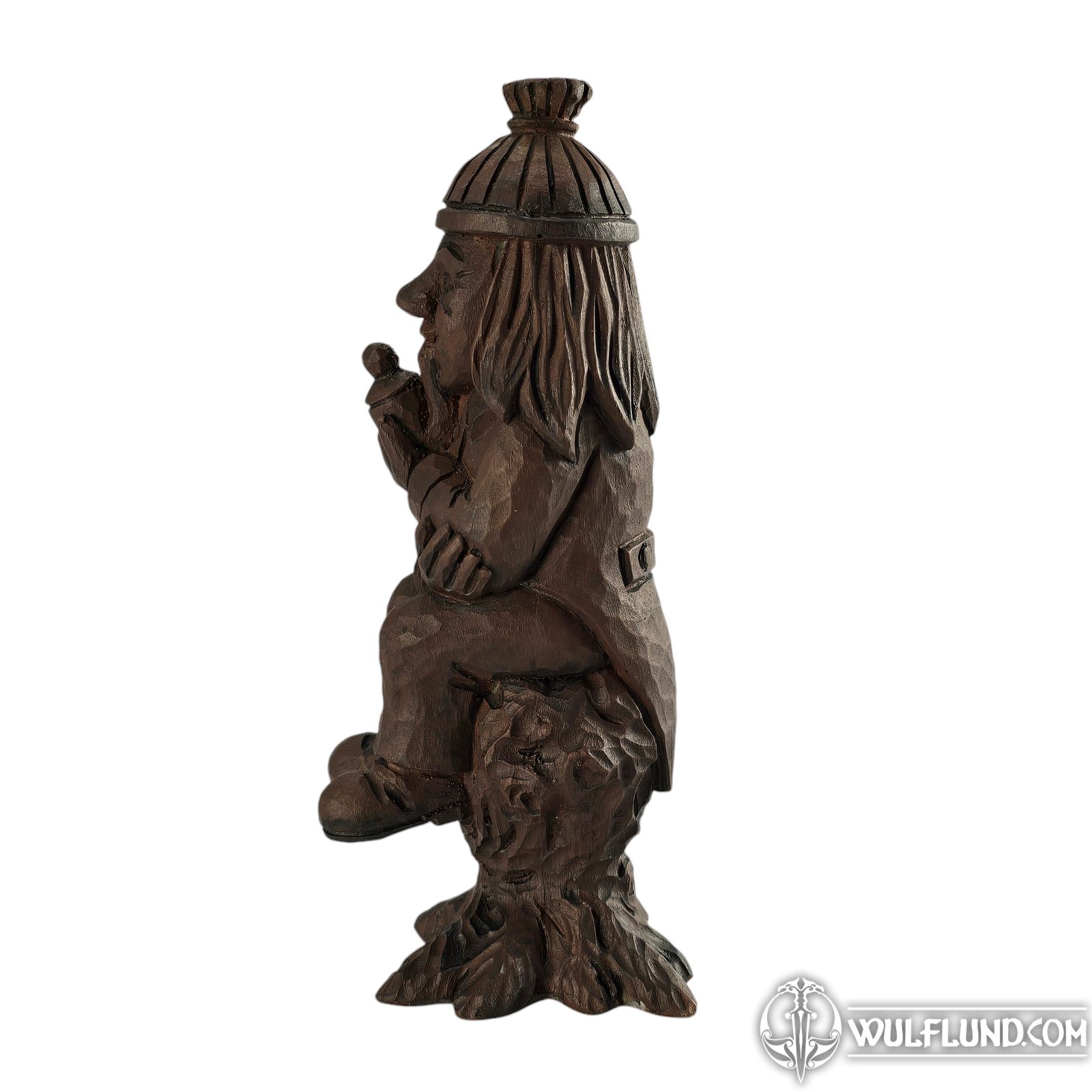 VODNÍK, figure of Slavic water spirit, brown Statues, chests ...
