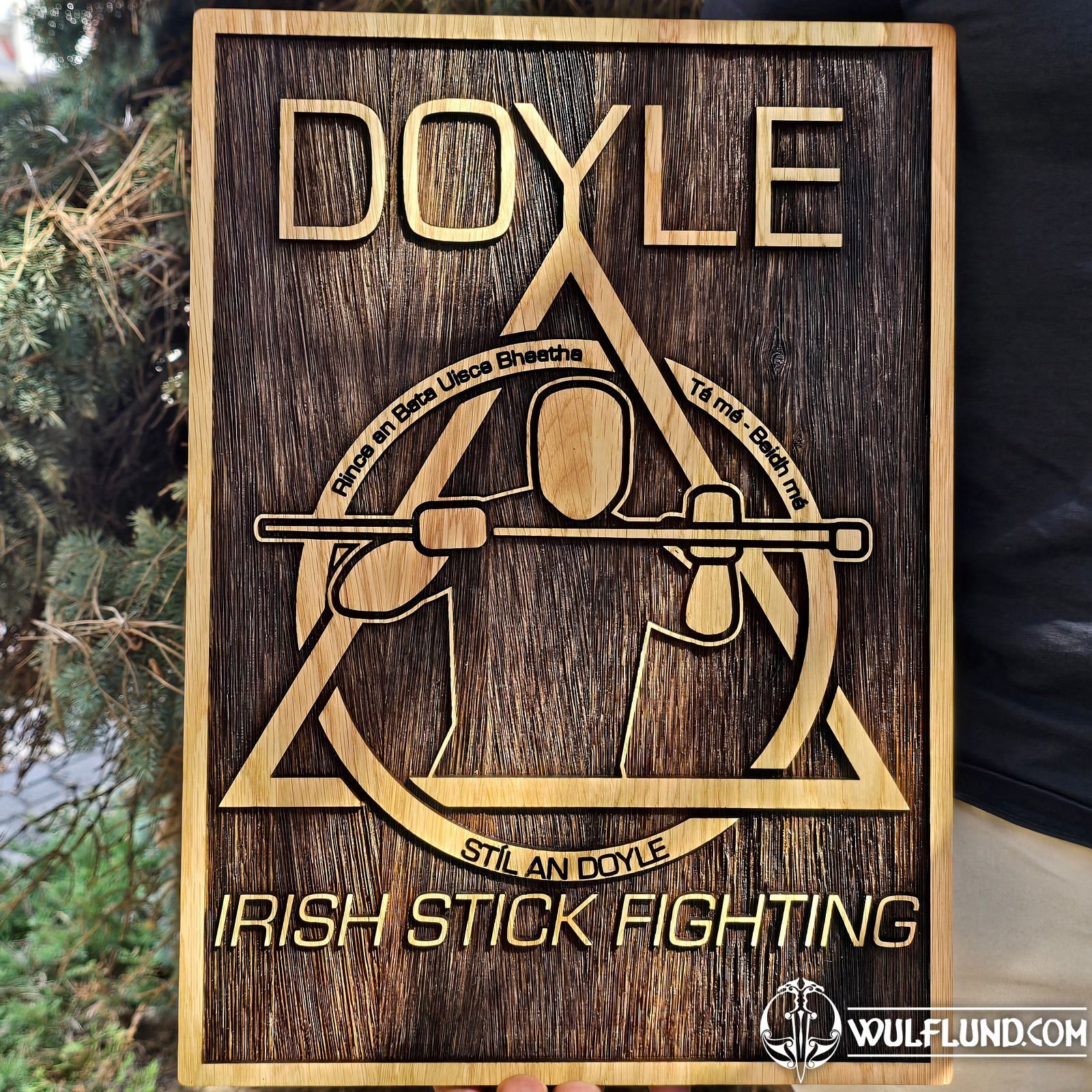 DOYLE STYLE - IRISH STICK FIGHTING, wall decoration 32 x 45 cm Kadlus ...