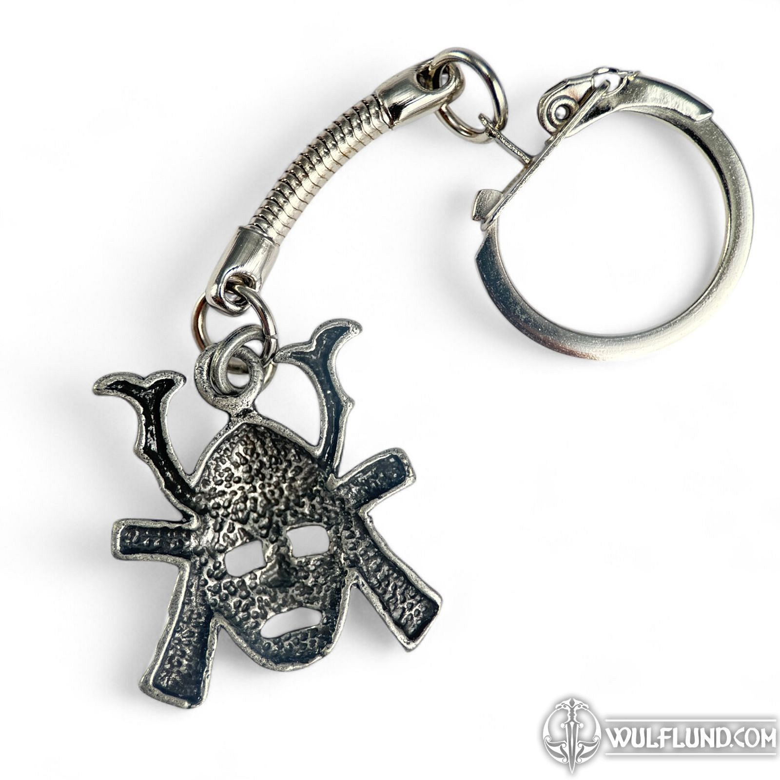 Samurai, keychain, zinc, antique silver Drakkaria keychains Jewellery ...