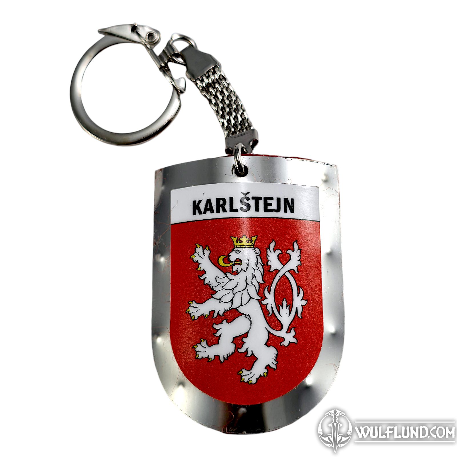 KARLSTEJN CASTLE, MEDIEVAL SHIELD, keychain, metal, handicraft ...