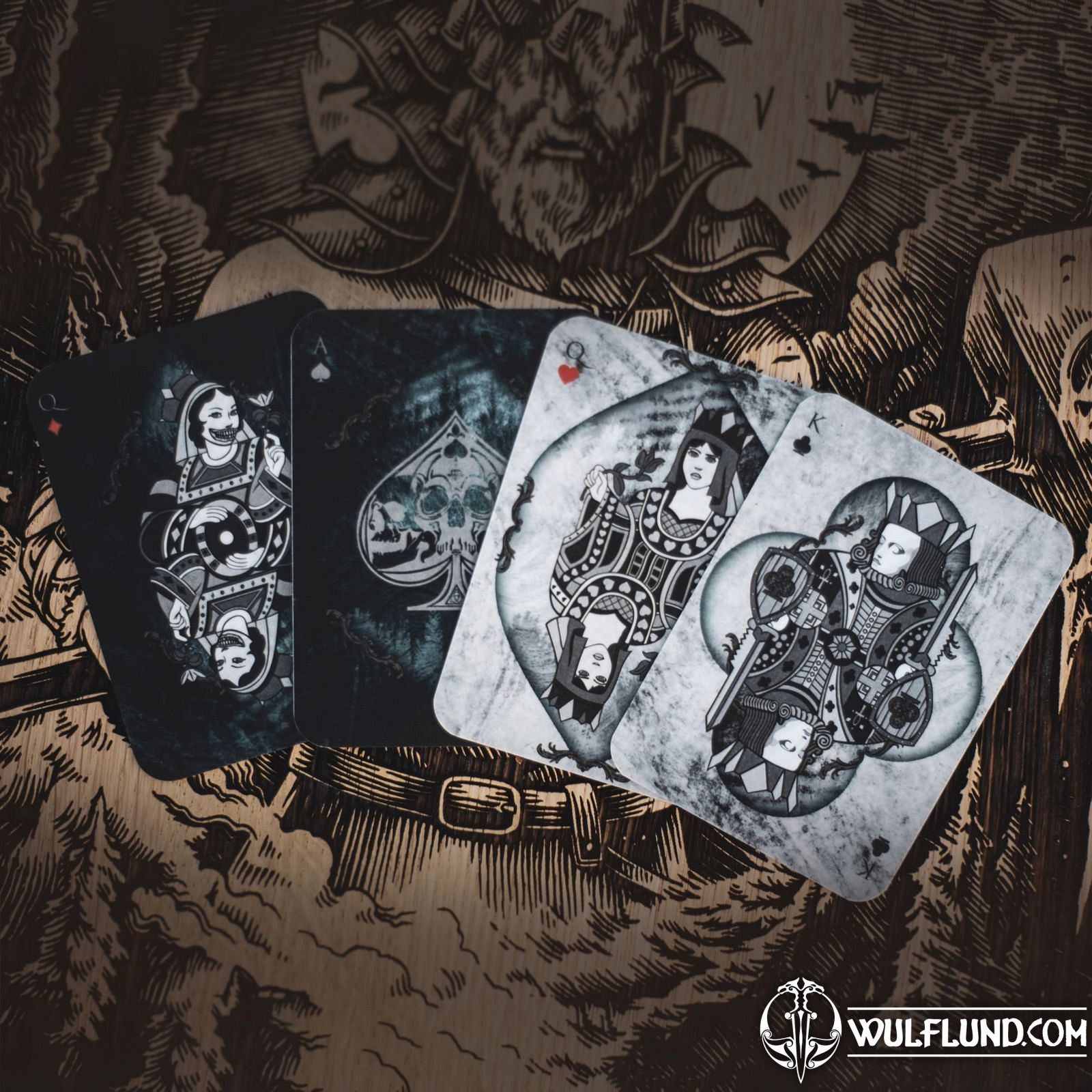 LIFE´N´DEATH - poker card set Pain Tarot cards Magic, Home decor Wulflund
