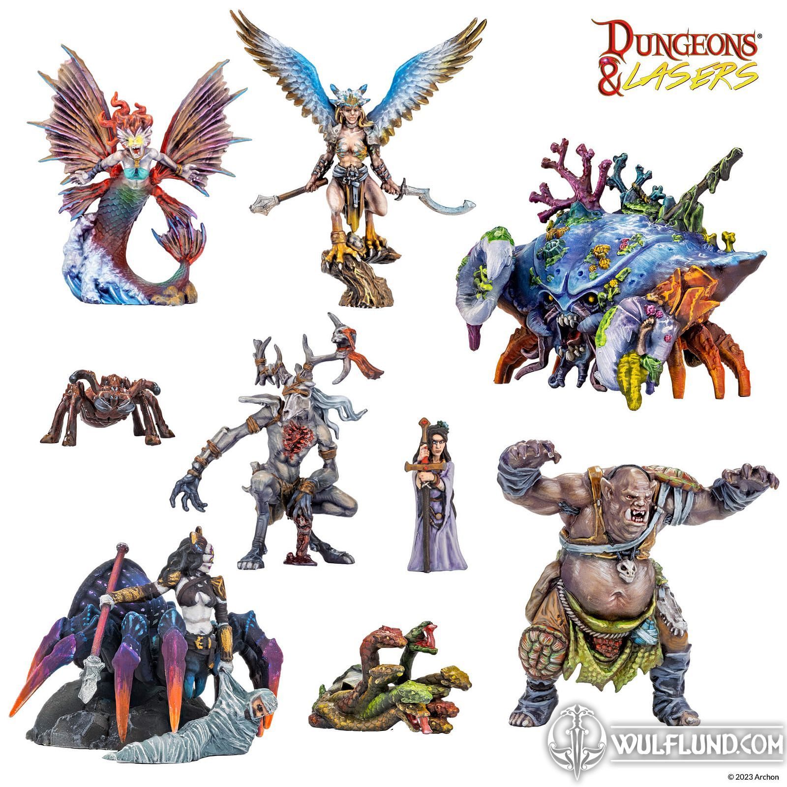 Dungeons & Lasers: Fantasy Miniatures Set - Even more companions for ...
