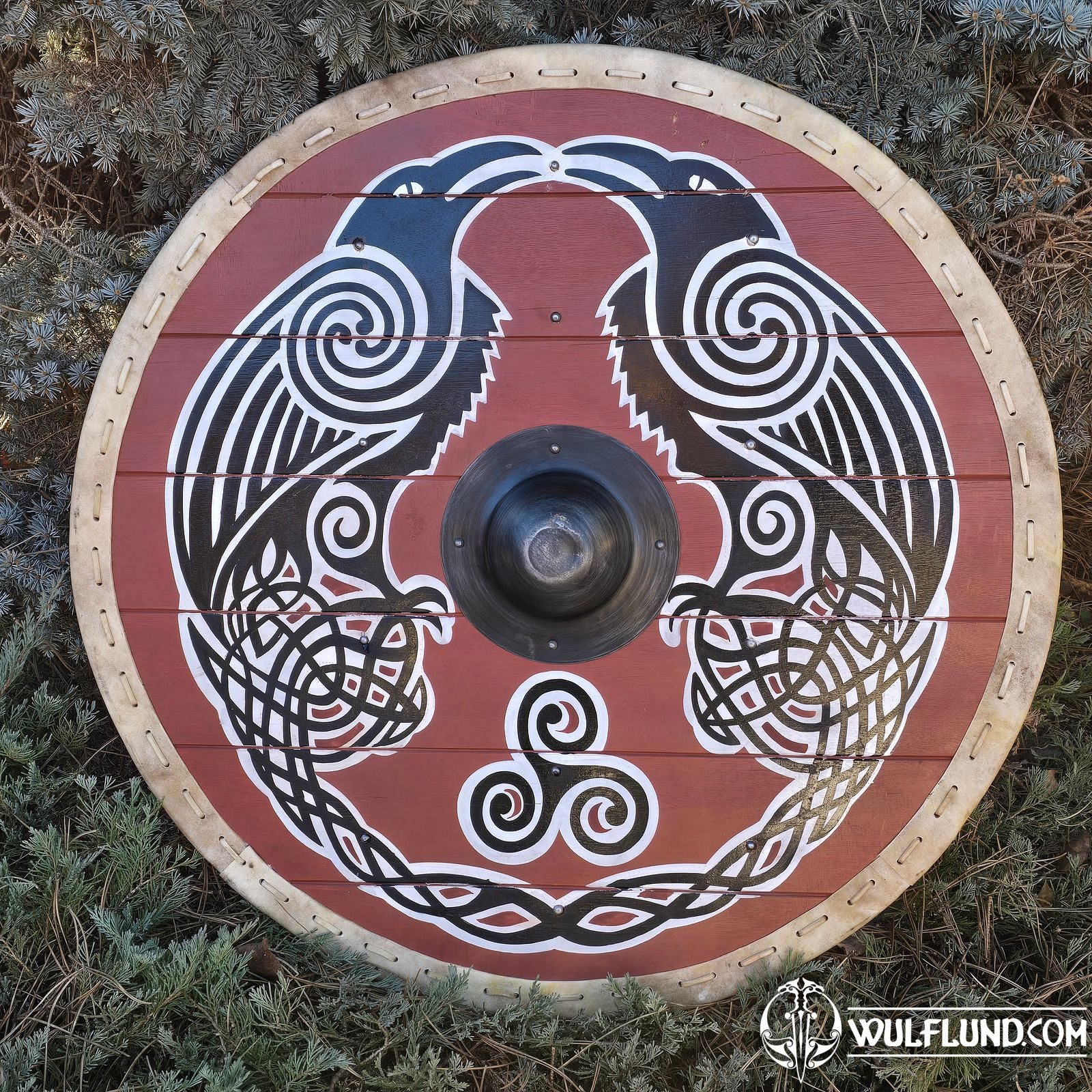 Viking shield, Huginn and Muninn 80cm Decorative and painted shields ...