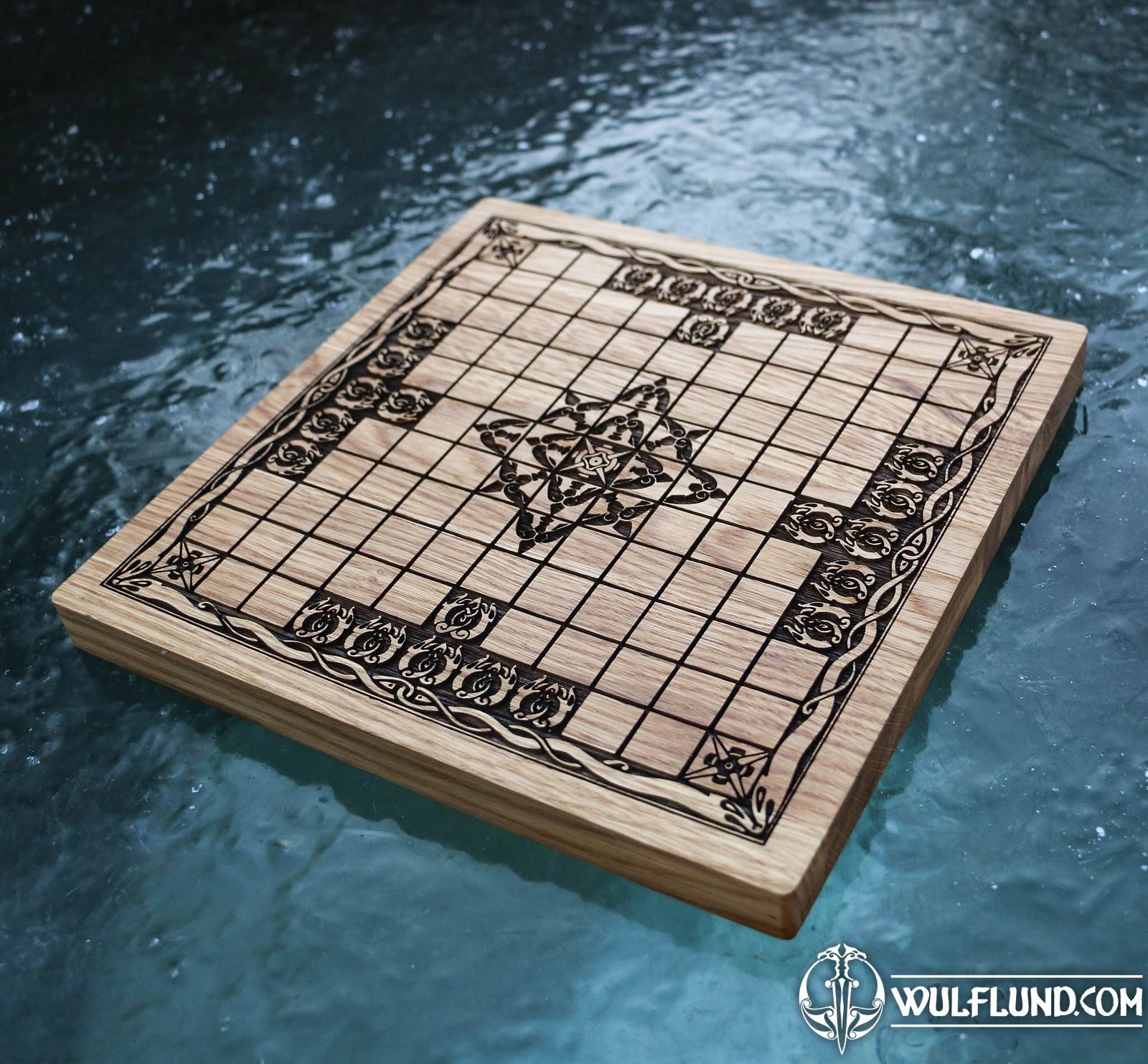 Hnefatafl or Tafl, Viking Board Game - wooden board only Kadlus viking ...