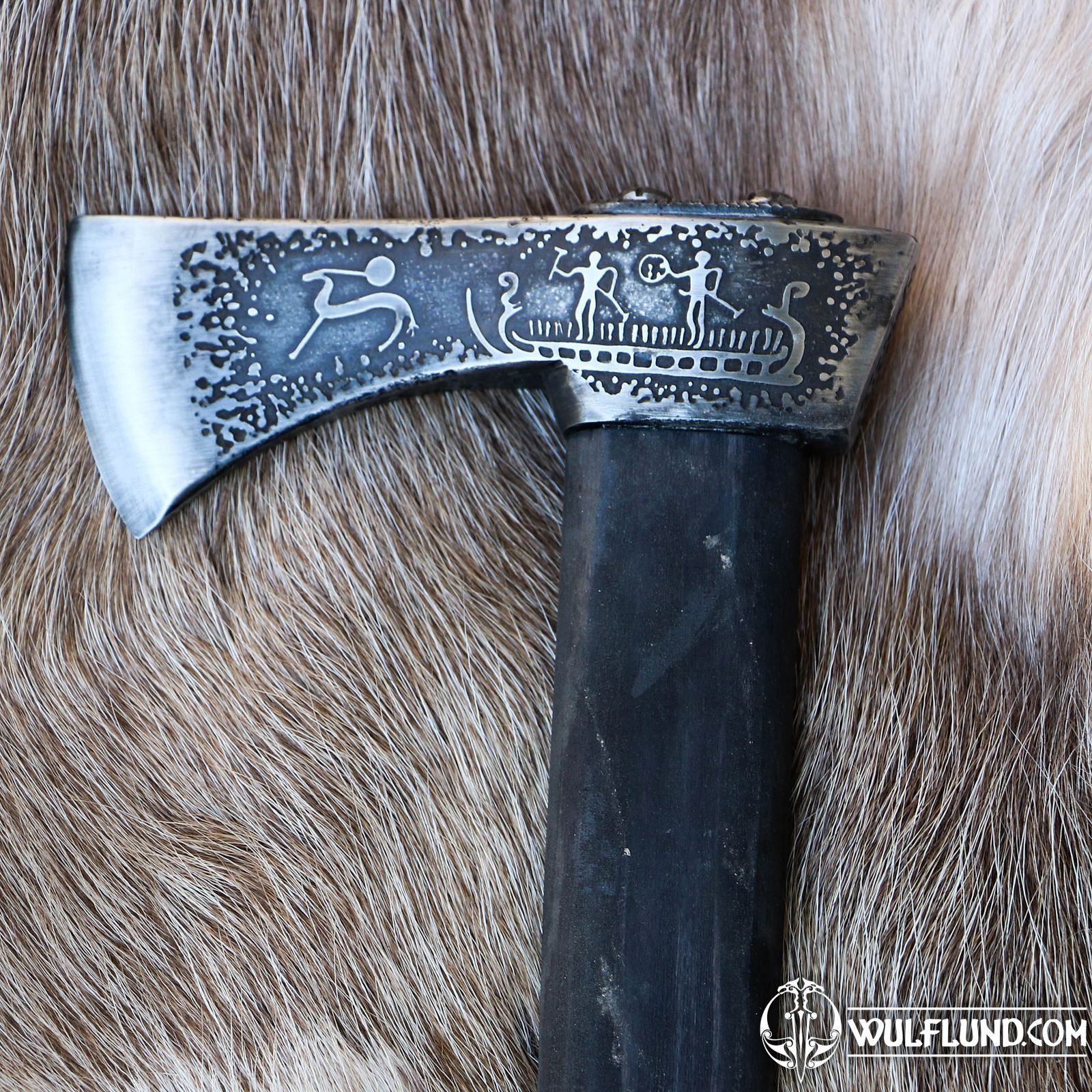 VALASKA traditional forged Carpathian Axe - etched - Petroglyphs, Tanum ...