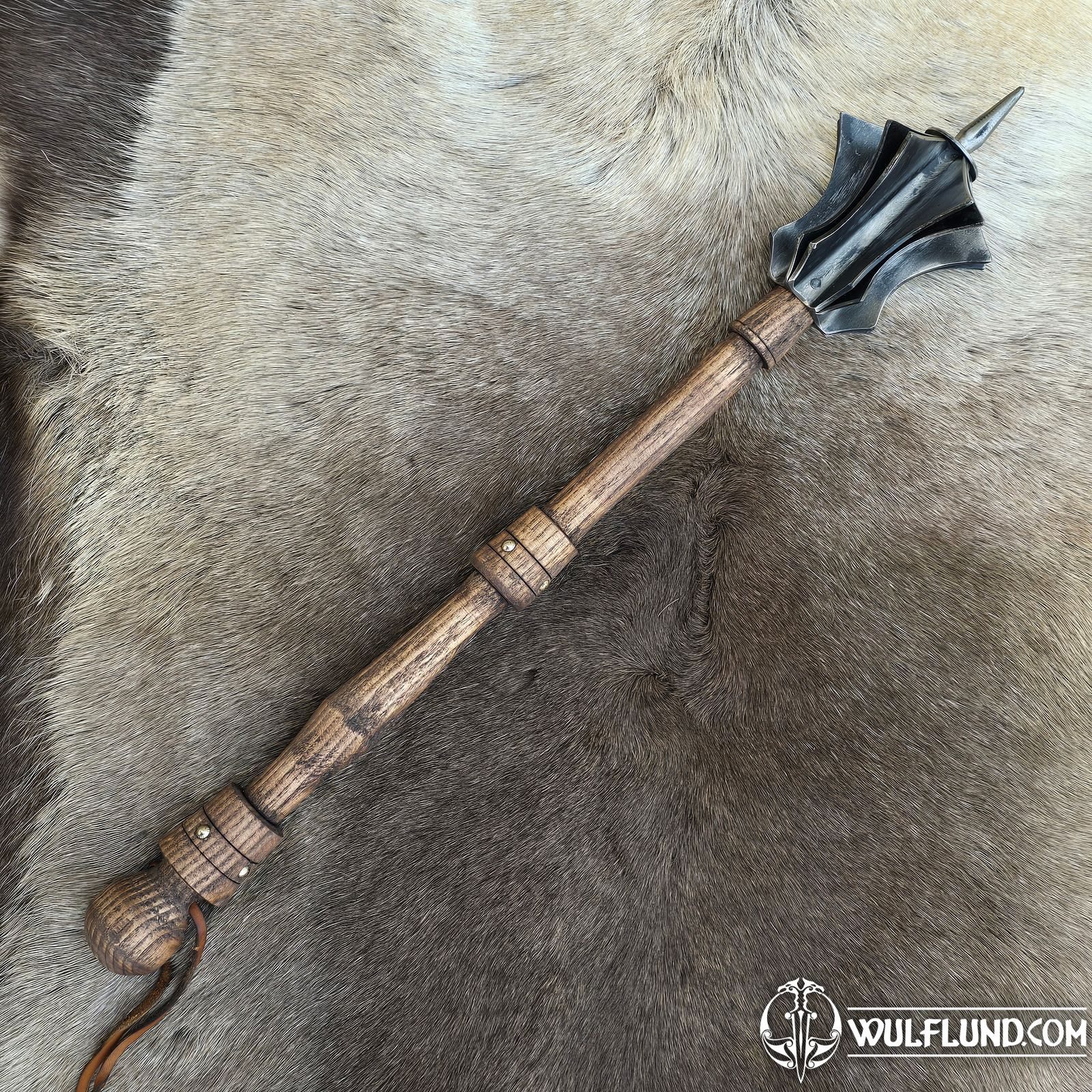 EUROPEAN MACE with wooden handle, replica Maces Weapons Wulflund