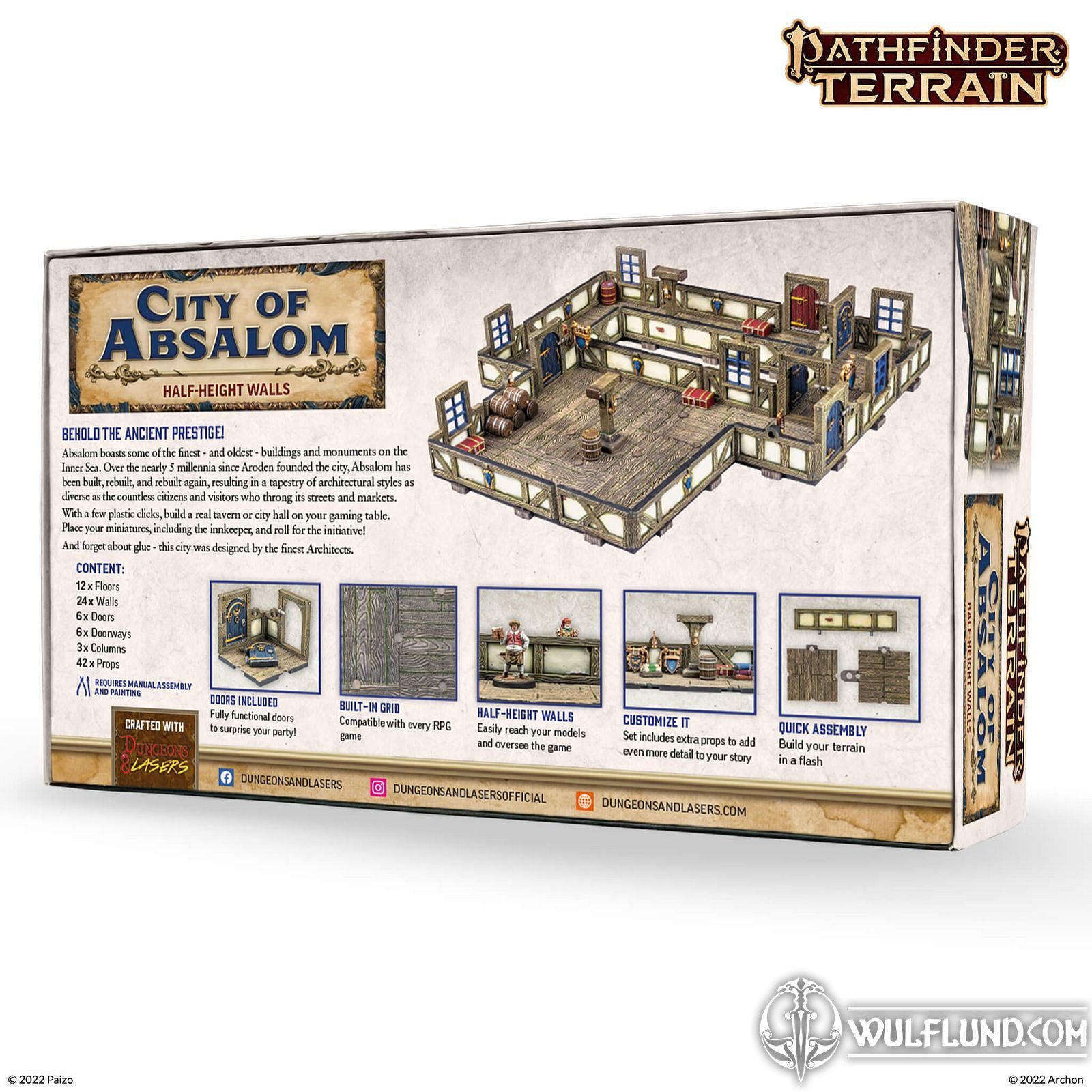 Dungeons & Lasers: Pathfinder Terrain - City of Absalom Archon Studio ...
