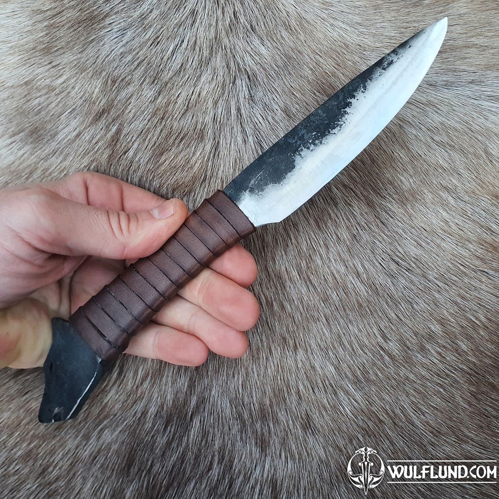 WOLF - Werewolf KUDLAK, knife with SCABBARD Drakkaria Historical knives ...