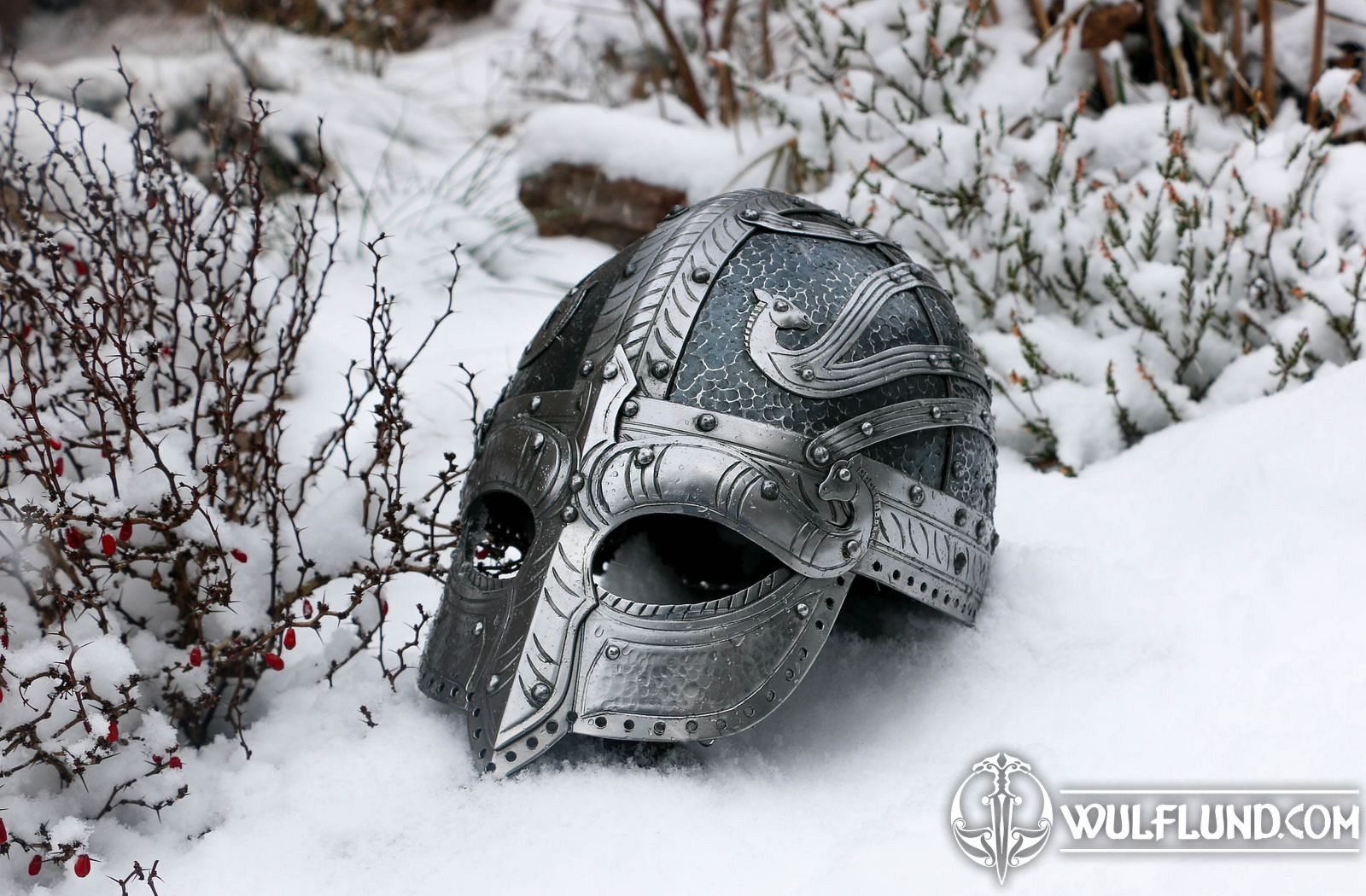 SLEIPNIR, a luxurious Viking helmet Viking Helmets Helmets, Armour Wulflund