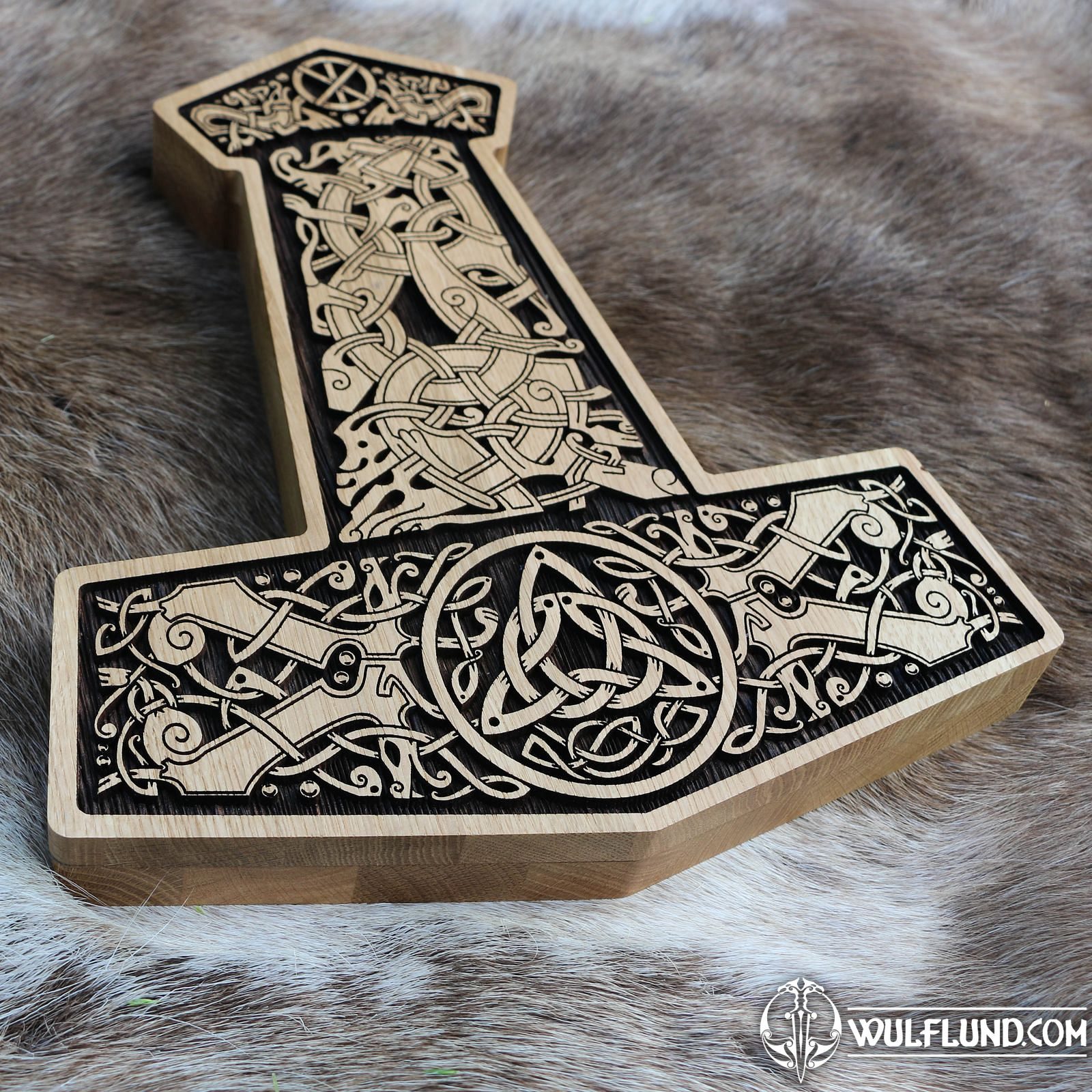 MJÖLLNIR - RUNES FUTHARK SET and Thor's Hammer gift box Kadlus rune ...