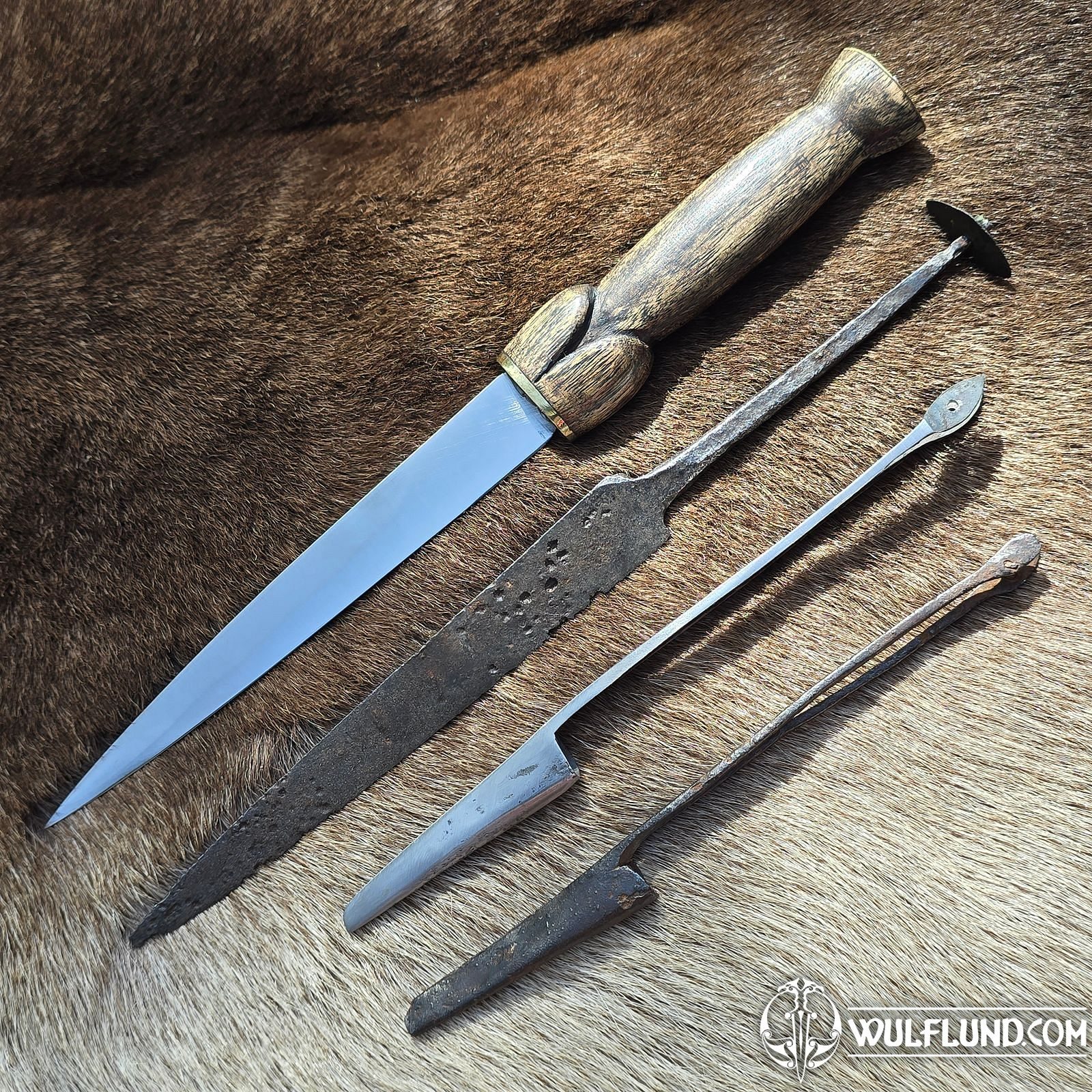 BOLLOCK or phallic dagger, replica from XV.century, Hussite wars, Bohemia Drakkaria Costume and ...