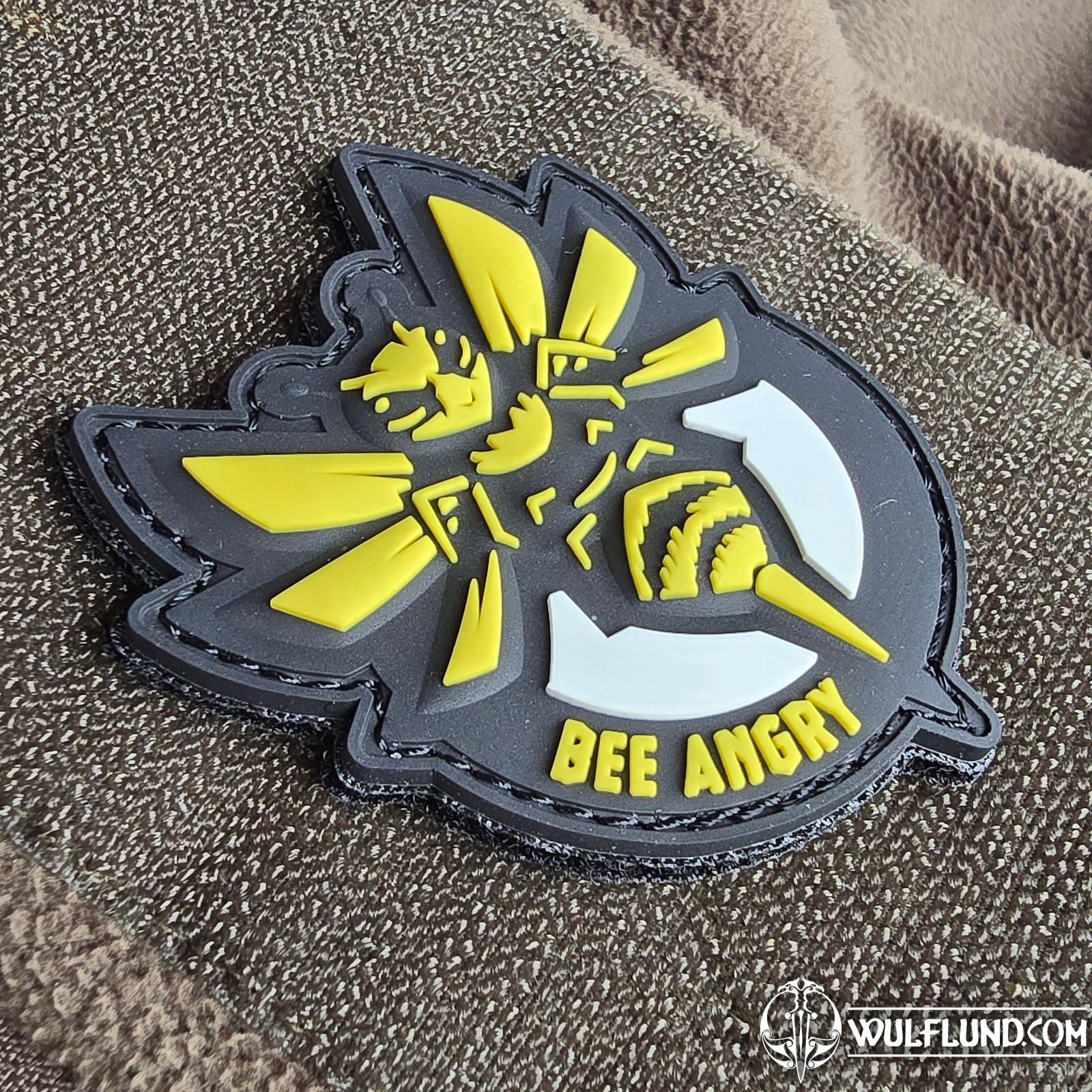 BEE ANGRY - patch PVC military patches Accessories, Fashion Wulflund