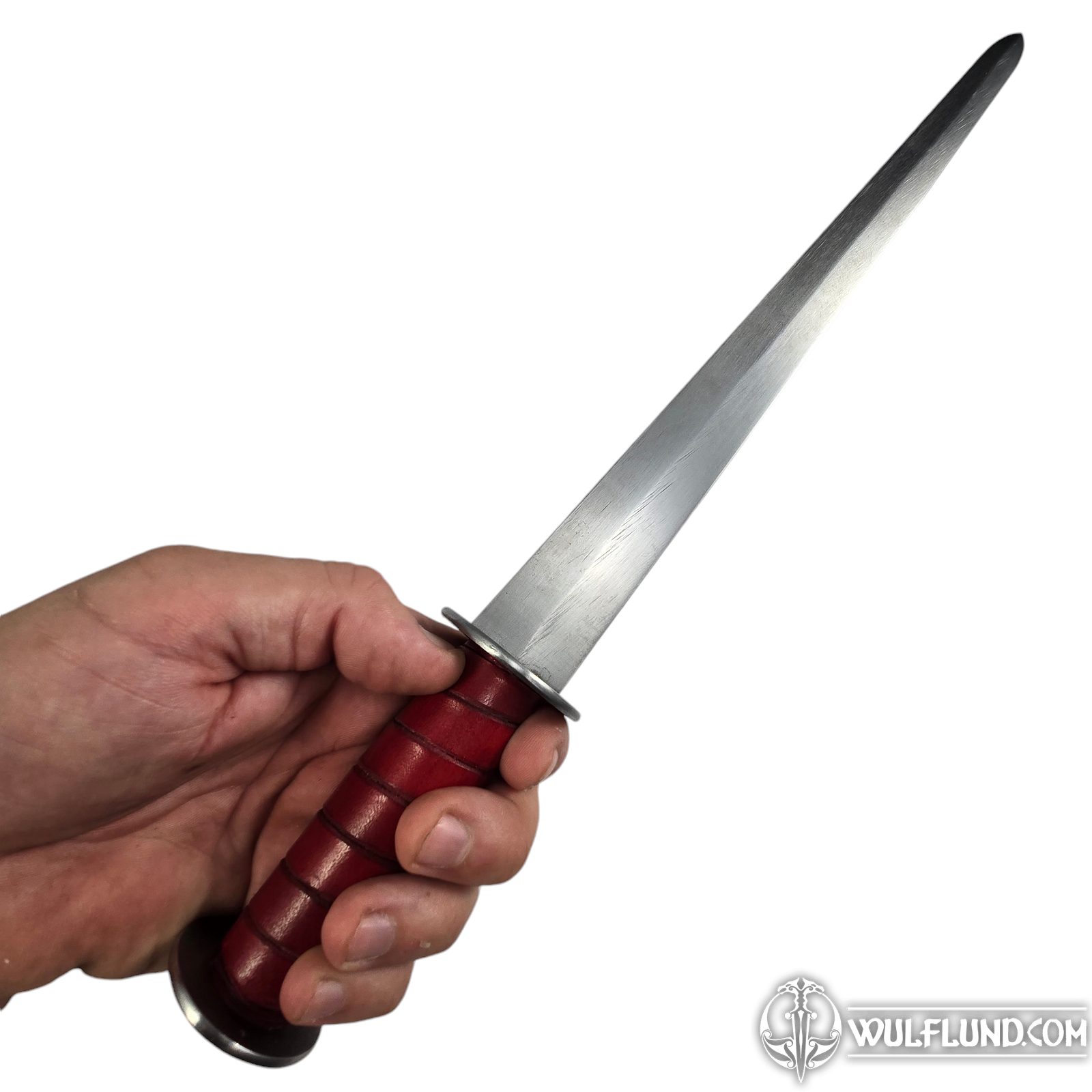 Rondel or Bollock dagger Praga, 14th century, blunt replica, red ...