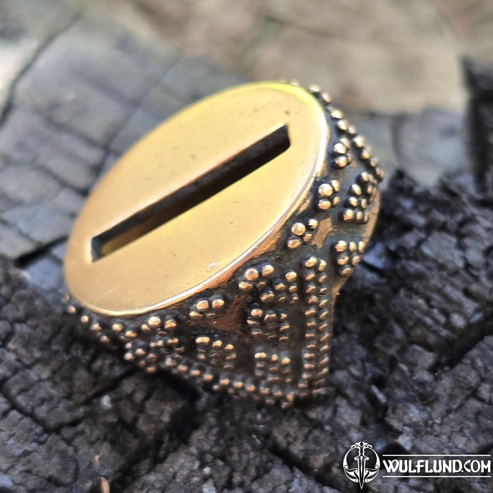 Knife guard - Viking Knife Bolster, bronze Drakkaria Accessories for ...