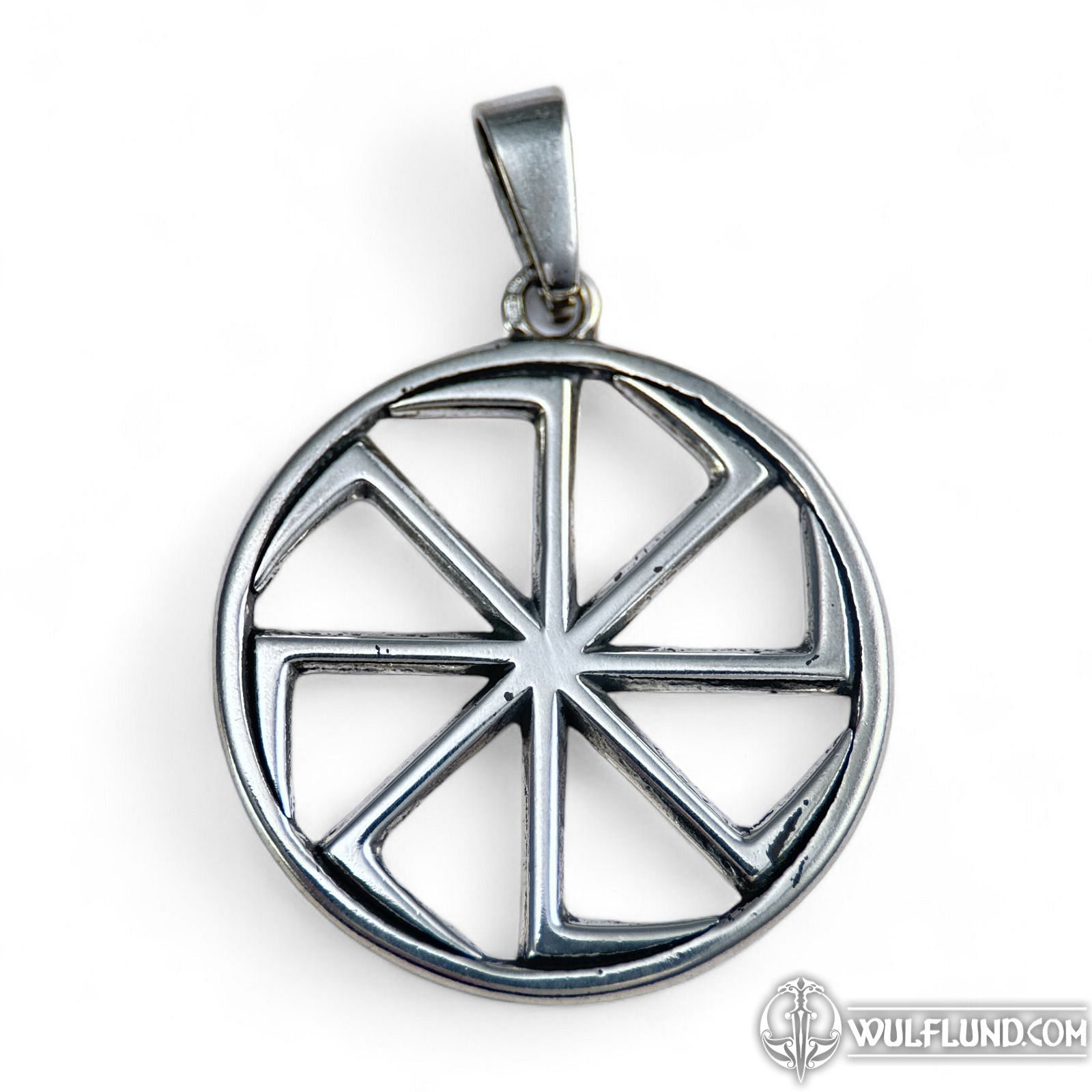 SILVER KOLOVRAT, SLAVIC SUN WHEEL KOLOWRAT SLAWA Wulflund