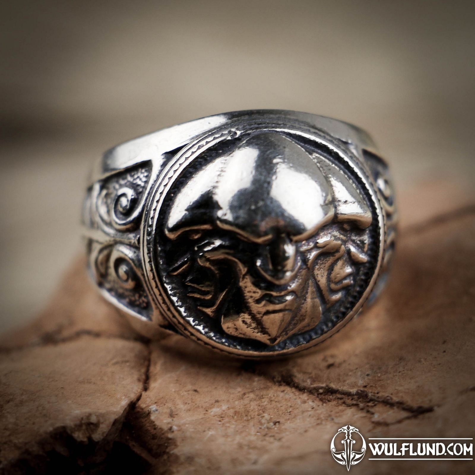 TRIGLAV Slavic Ring Silver 925 Drakkaria Rings Silver jewellery Wulflund