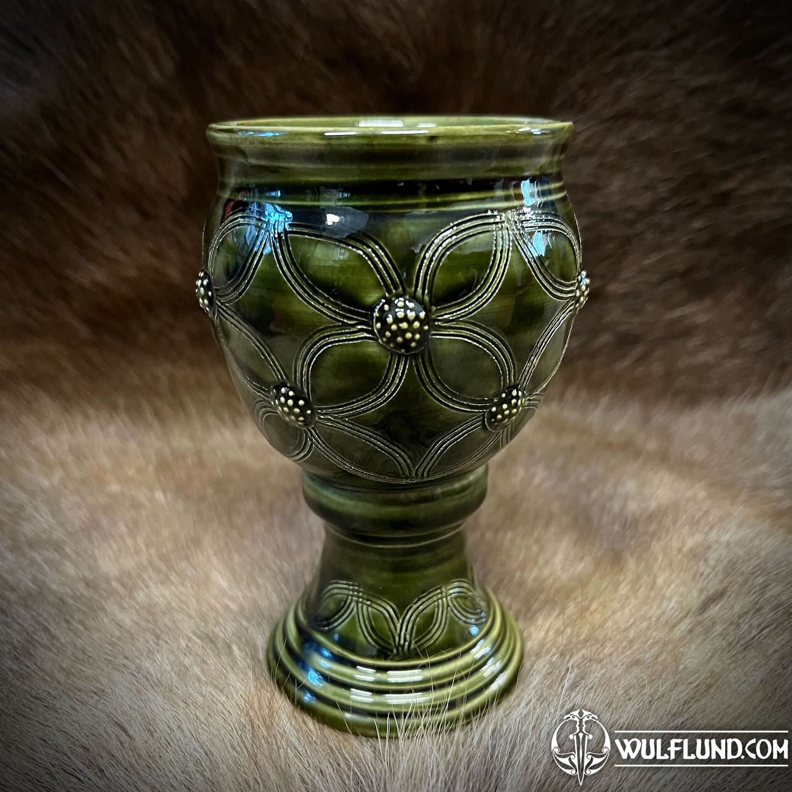 MEDIEVAL CUP WITH RASPBERRY DECOR 300ml historical ceramics Feasting ...