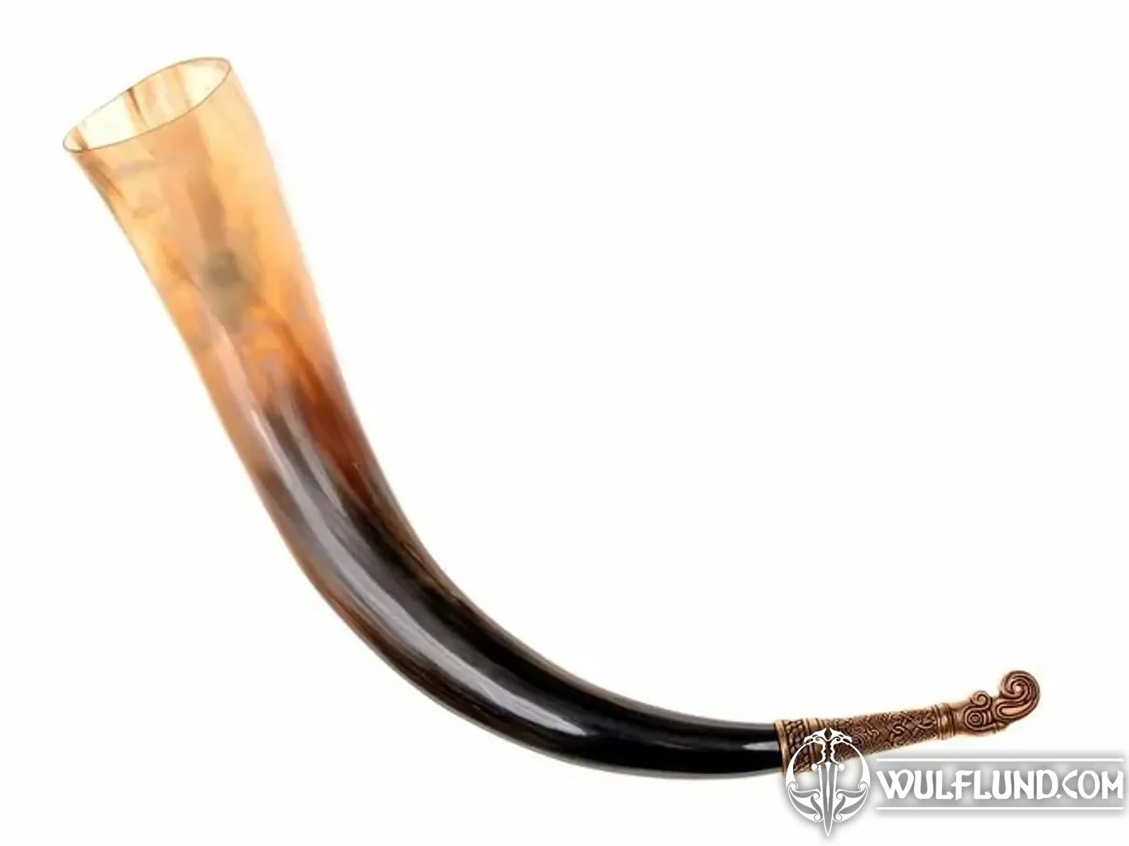 Anglo-Saxon drinking horn handle, bronze Accessories for horns Horn ...
