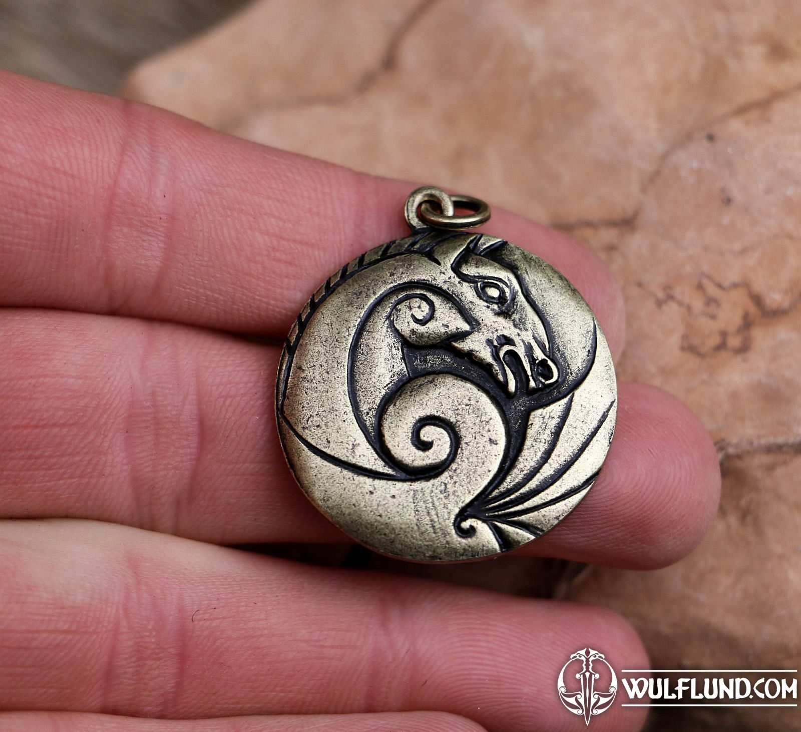 CELTIC HORSE amulet zinc Drakkaria celtic pendants Zinc amulets ...