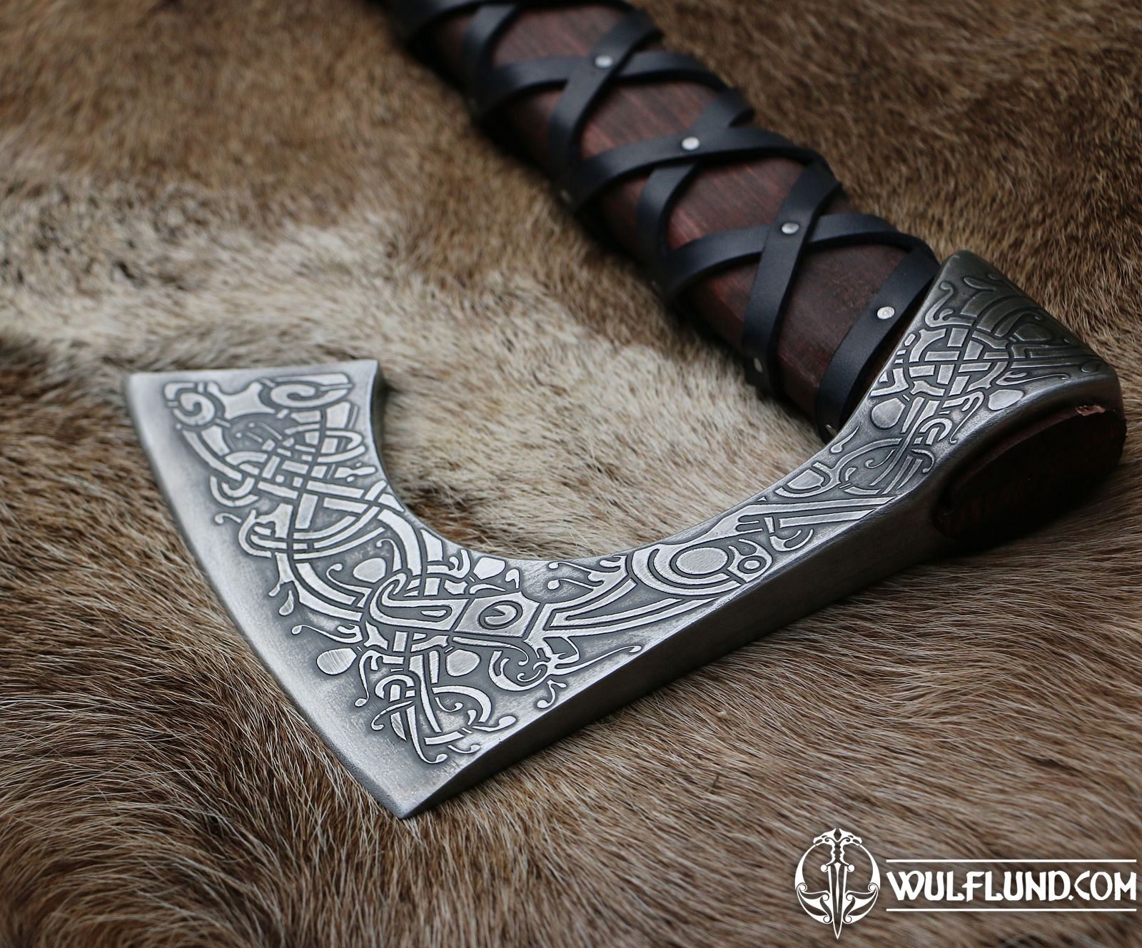RINGERIKE VIKING AXE, etched Drakkaria Axes Weapons Wulflund