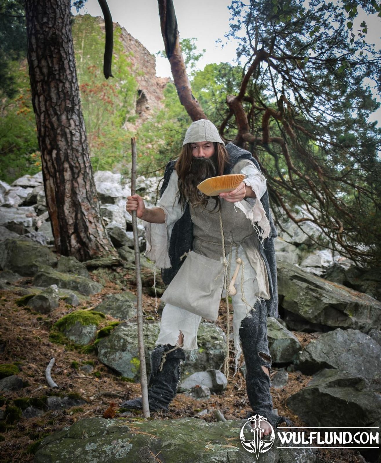 MEDIEVAL BEGGAR, - costume hire costume rentals FILM and props Wulflund