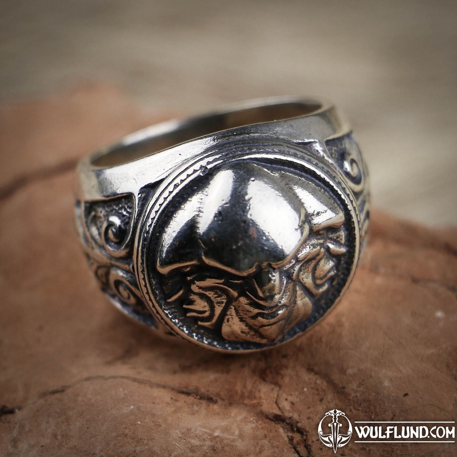 TRIGLAV Slavic Ring Silver 925 Drakkaria Rings Silver jewellery Wulflund