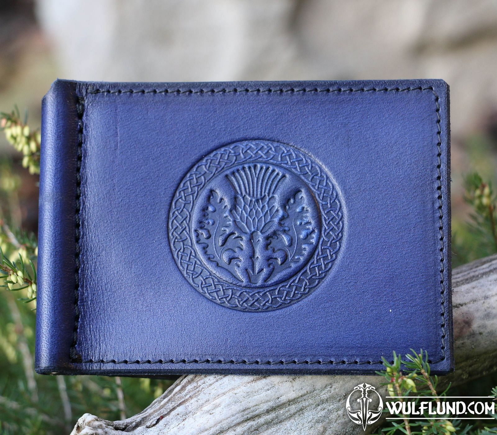 SCOTTISH THISTLE, leather wallet Drakkaria Leather Wallets Leather ...