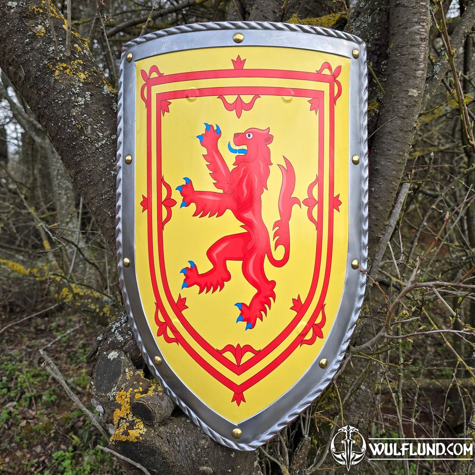 SCOTLAND, MEDIEVAL SHIELD - metal, handmade Decorative and painted ...