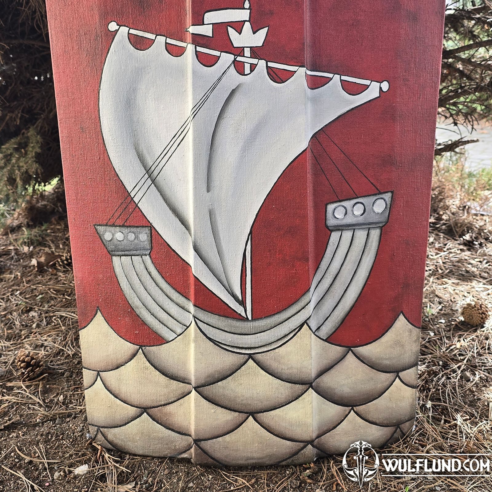 Pavise shield of Paris, hand-painted wooden medieval shield Living ...