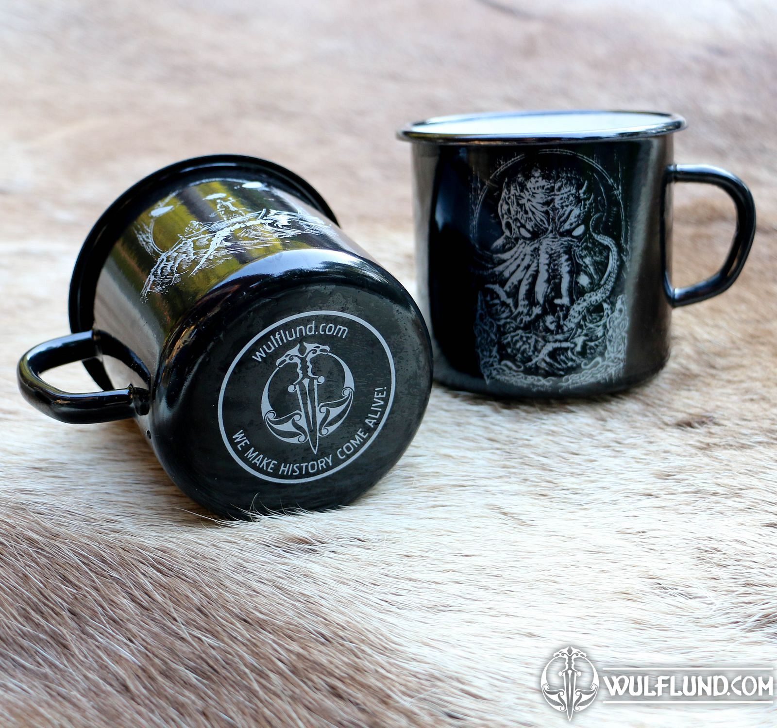 CTHULHU Enamel Mug mugs, goblets, scarves Decorations, Home decor Wulflund