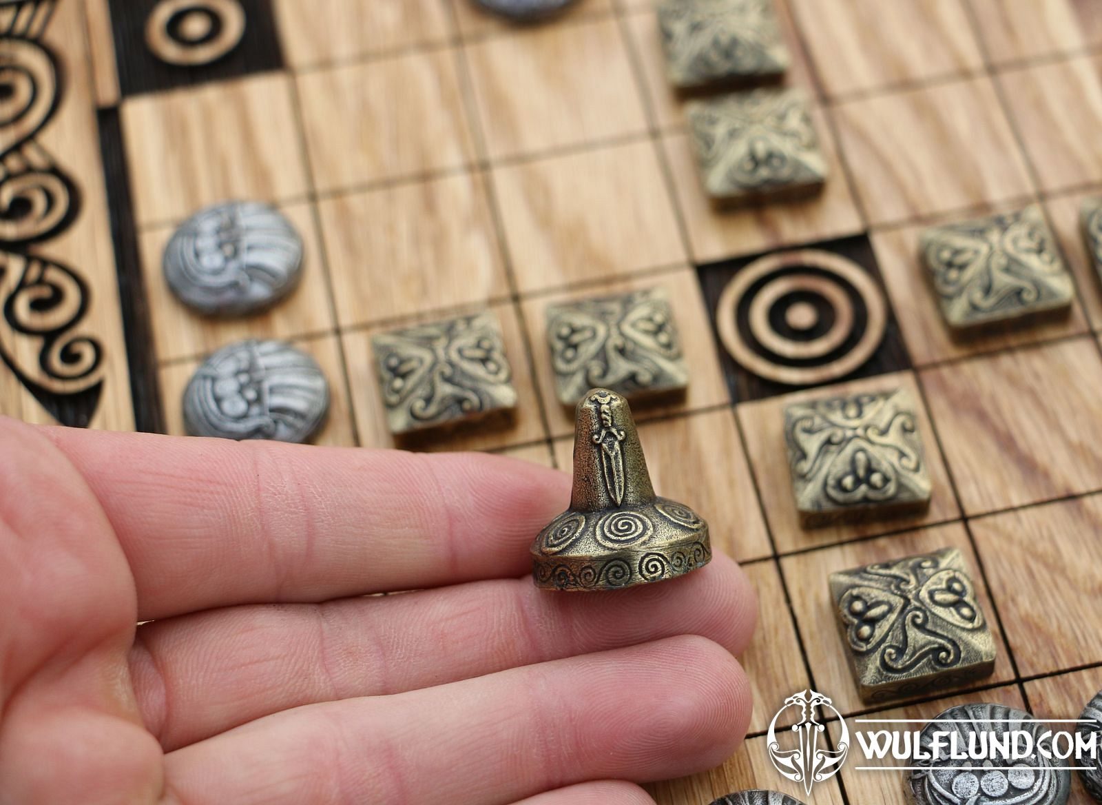 FIDCHELL Celtic board game BRIAN BORU version with oak board Kadlus ...