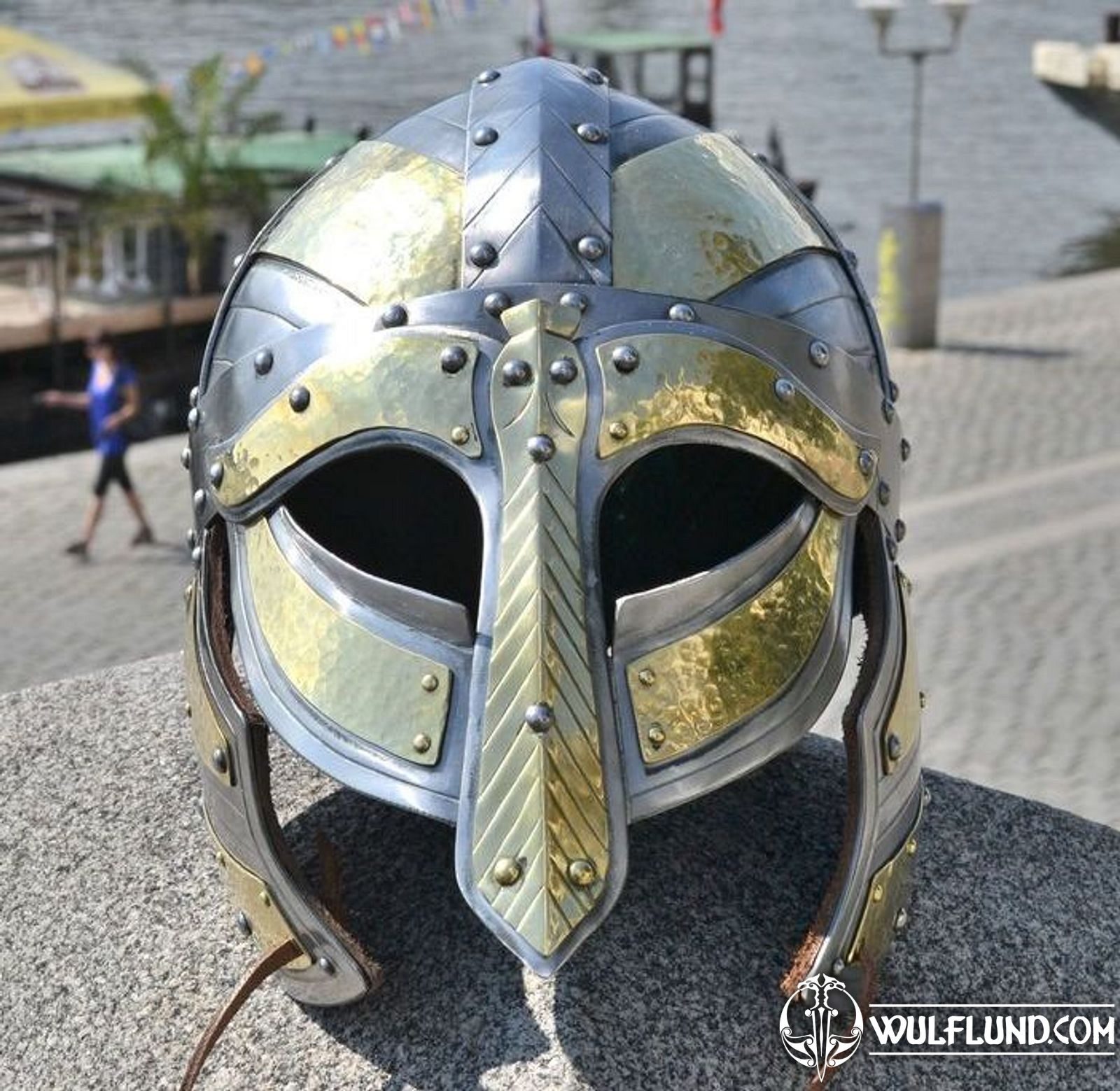 ARNGRIM, viking helmet with cheek-guards Viking Helmets Helmets, Armour ...