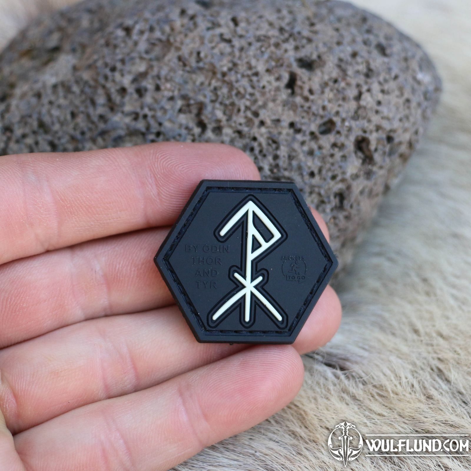 Protection Rune Patch, Protected by Odin, Thor, Tyr, 3D Rubber military ...