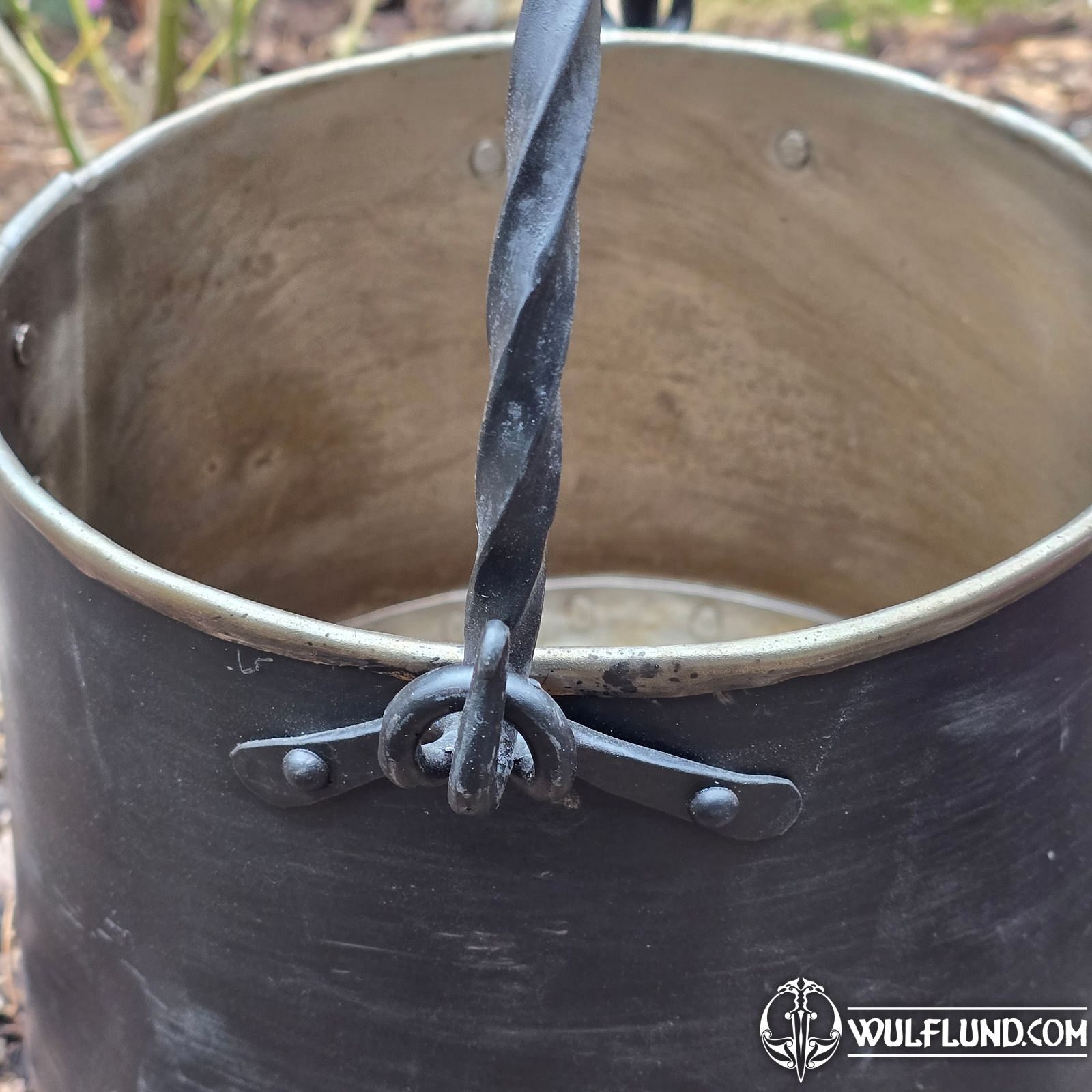 Iron Cauldron 5 L forged products Smithy Works, Coins Wulflund