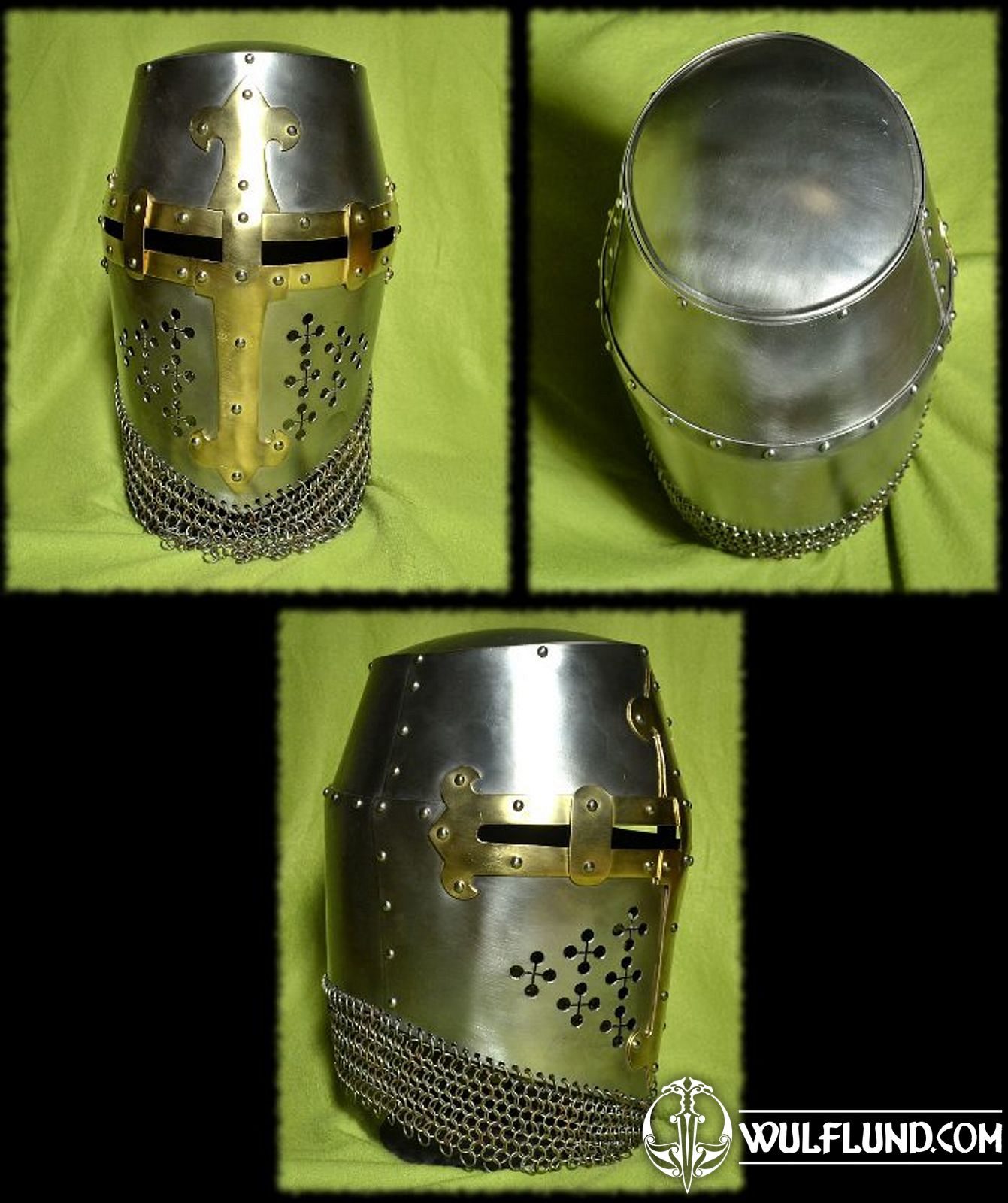 KREUZRITTERHELM MIT RINGEN gotische Helme Helme, Rüstungen Wir lassen ...